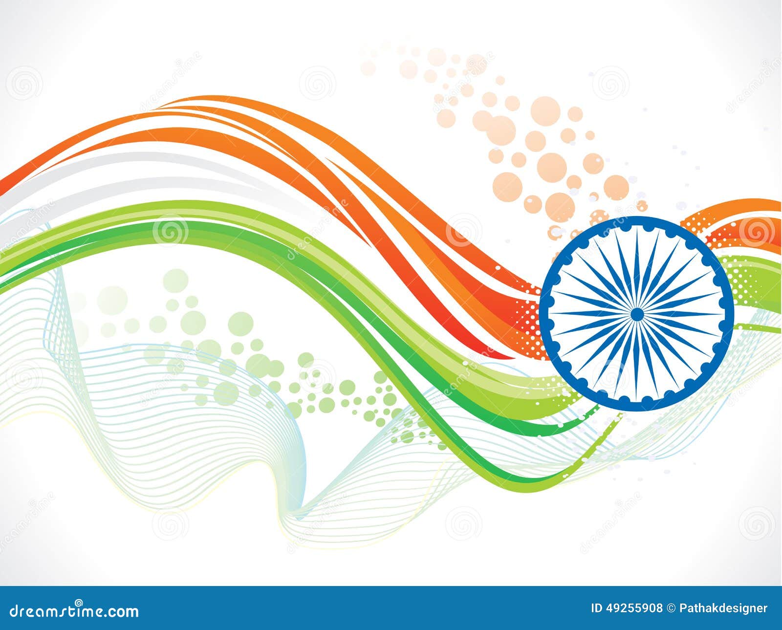 Indian Flag Background Vector