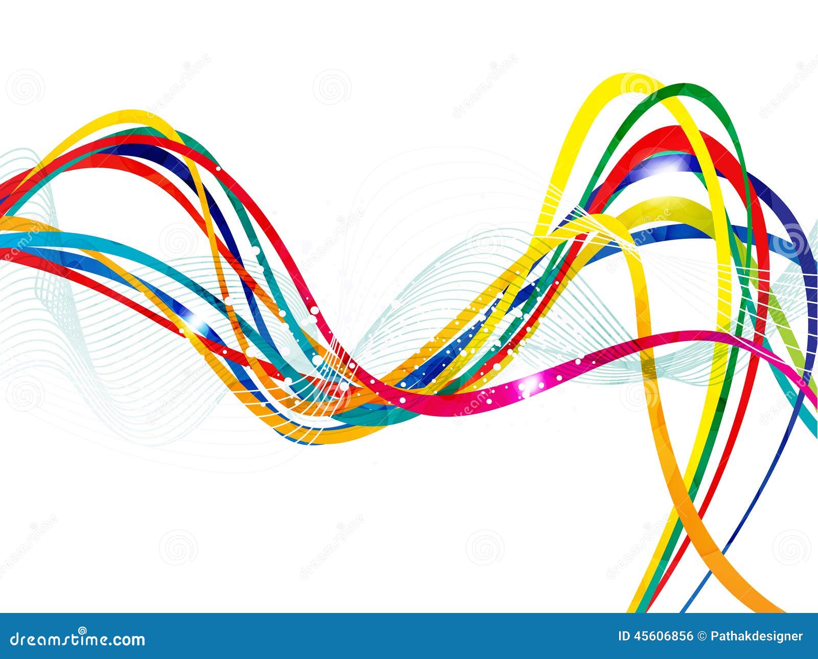 Abstract Artistic Line Wave Background Stock Vector - Illustration of ...