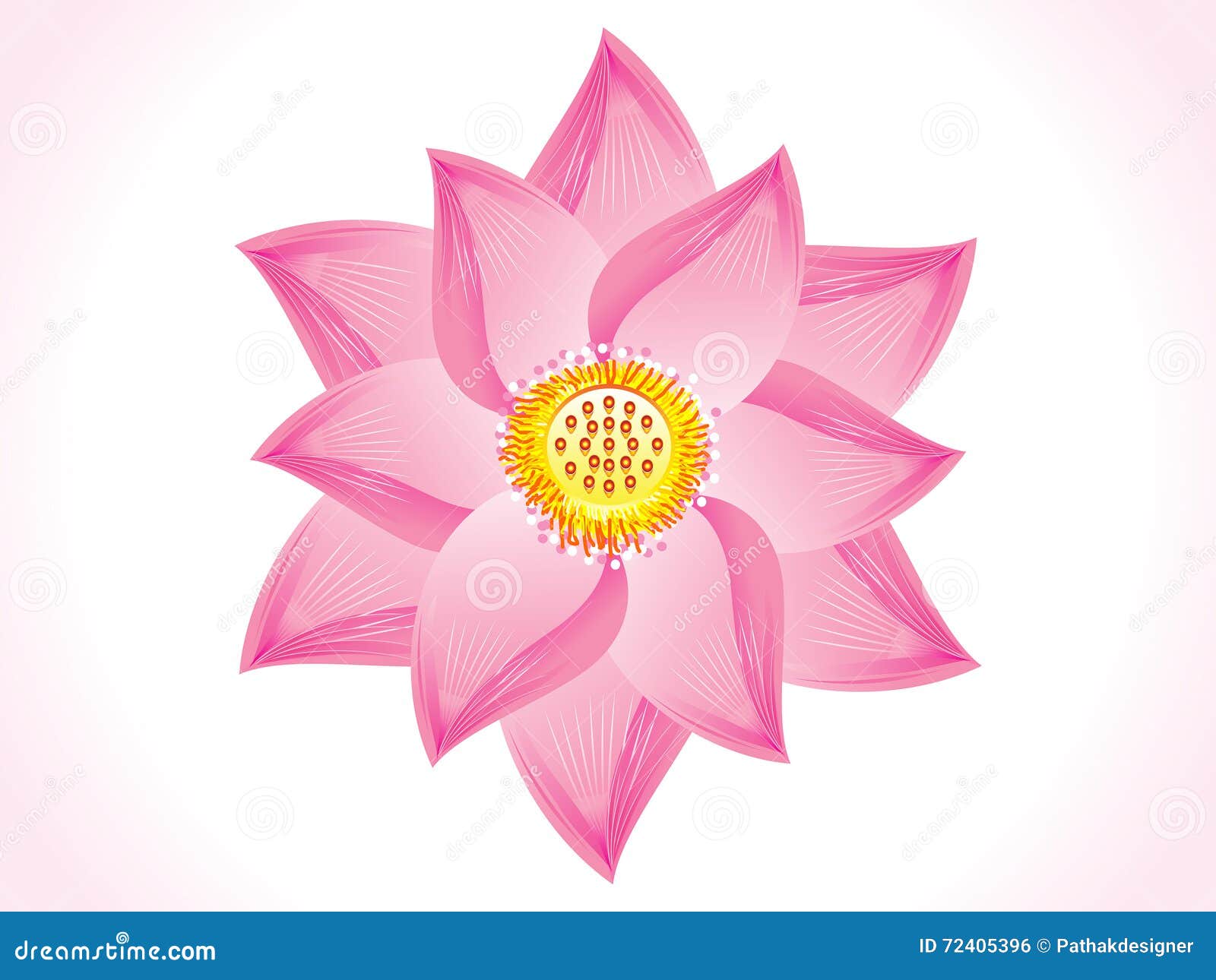Abstract Artistic Lotus Flower Stock Vector - Illustration of nature ...