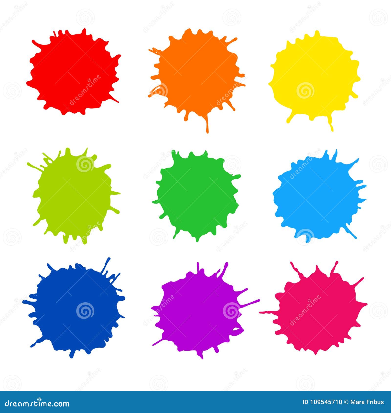 Abstract Artistic Paint Drops Stock Vector - Illustration of splash ...