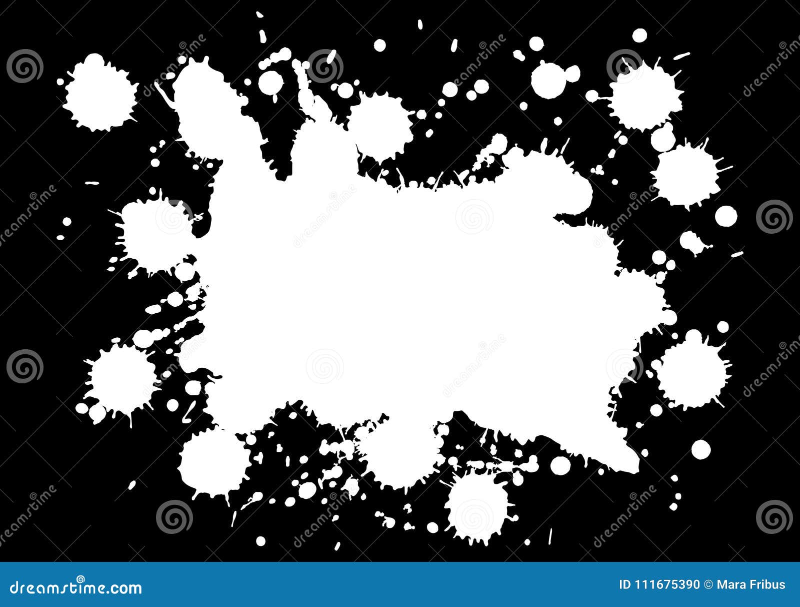 Artistic paint splashes stock vector. Illustration of dirty - 111675390