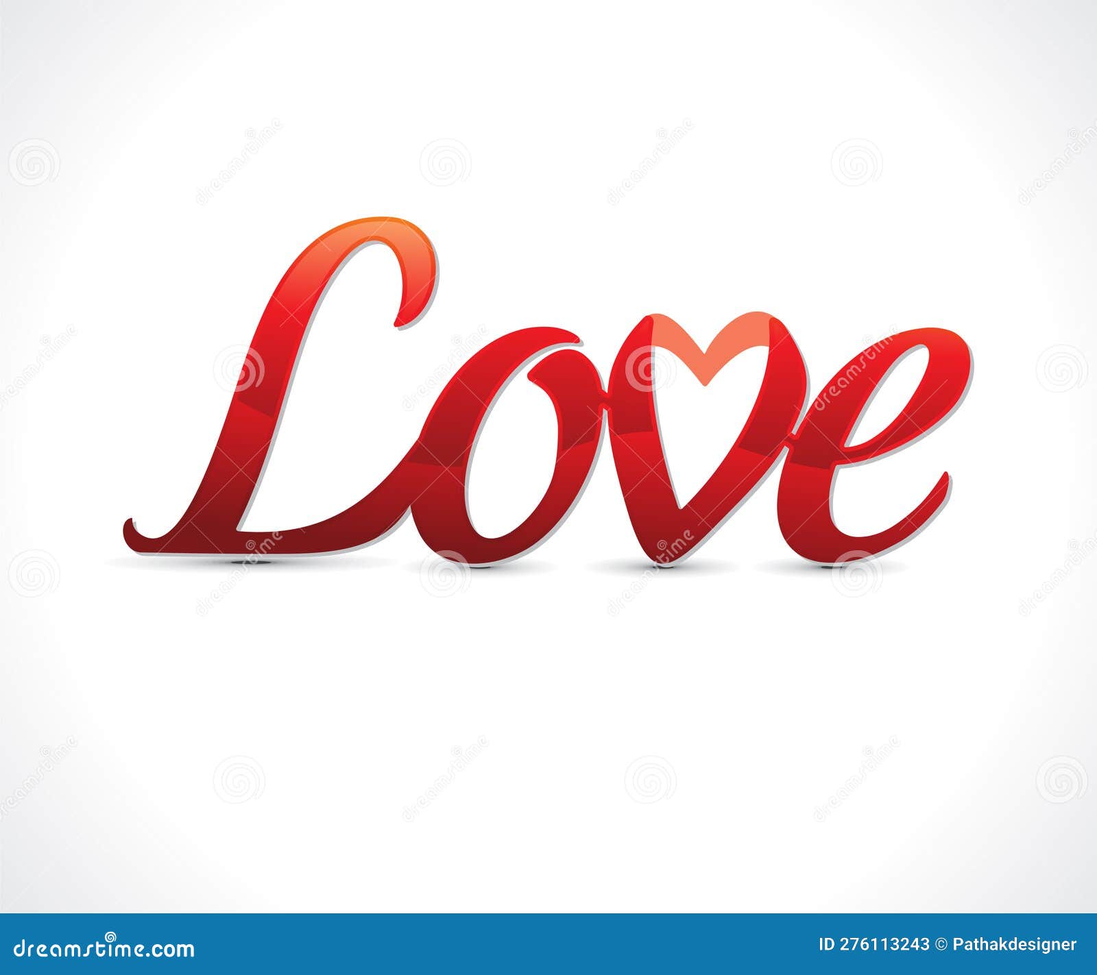 Abstract Artistic Red Love Text Stock Vector - Illustration of graphic ...