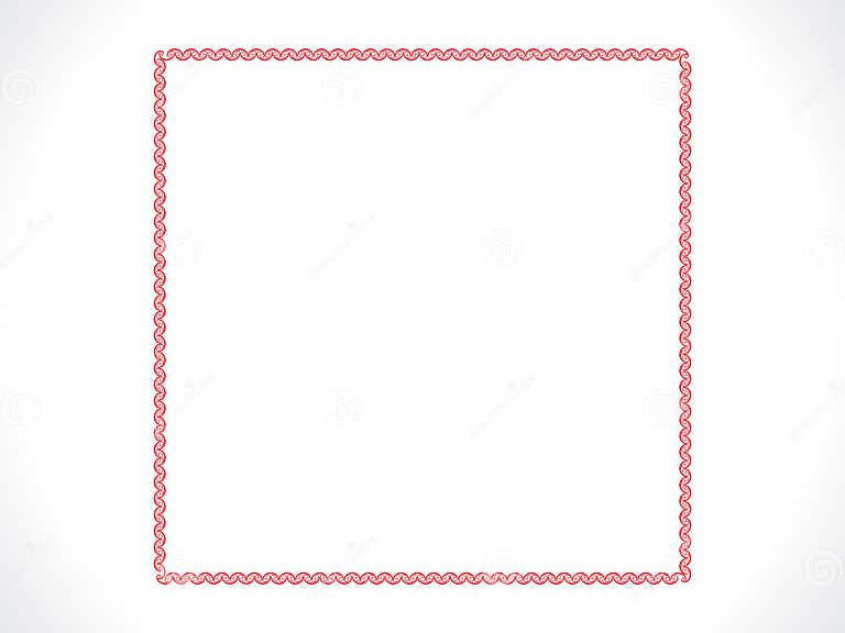 Abstract Artistic Red Square Border Stock Vector - Illustration of ...