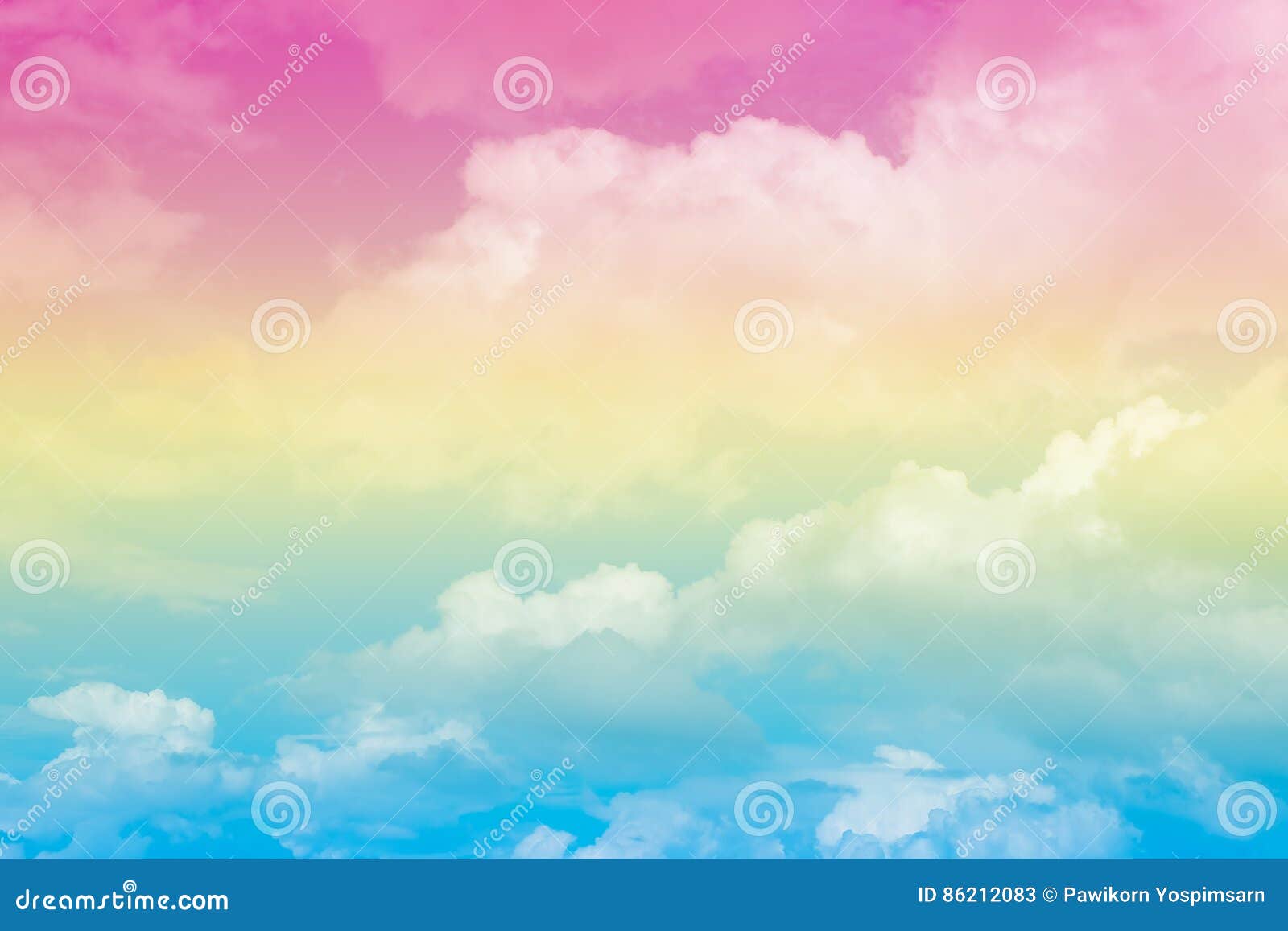 Abstract Artistic Soft Pastel Colorful Cloud Sky for Background Stock ...
