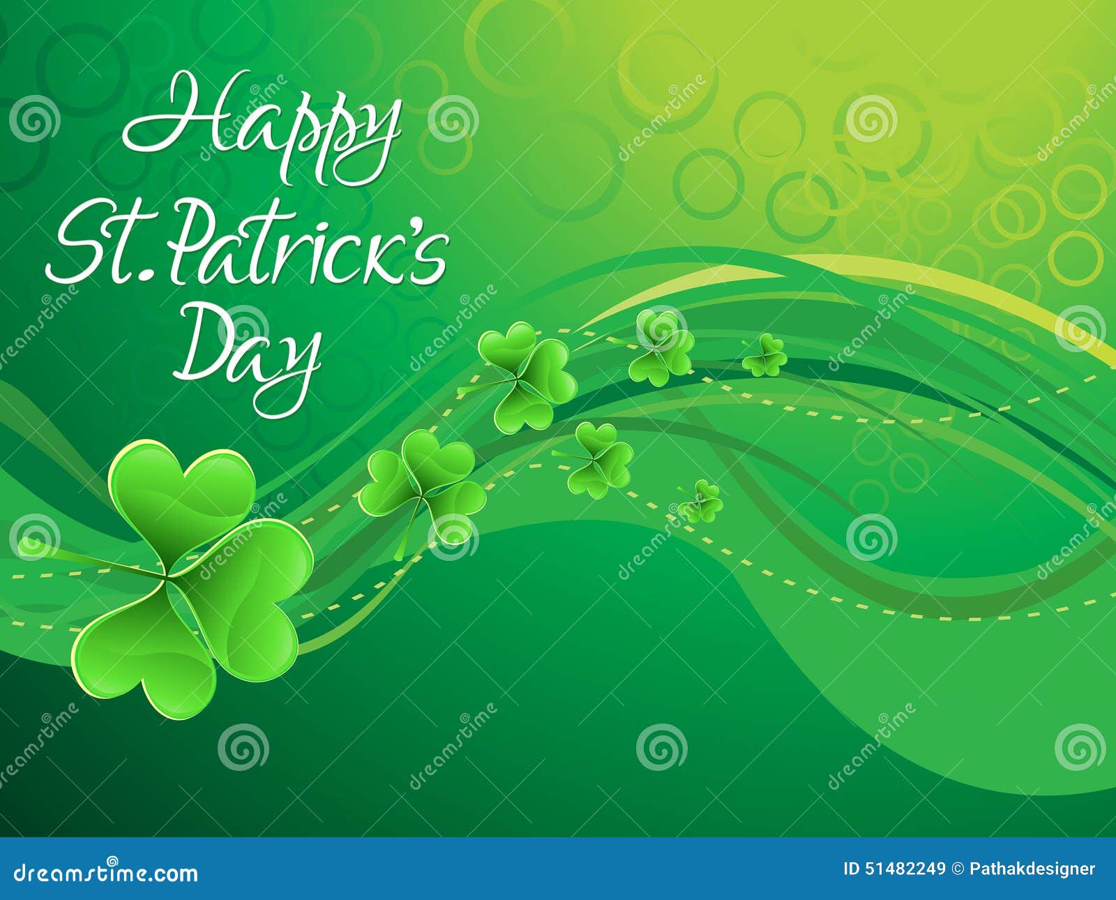 Abstract Artistic St Patrick Background Stock Vector - Illustration of ...