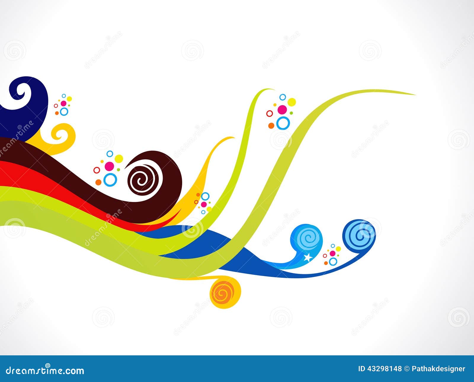 Abstract Artistic Wave Background Stock Vector - Illustration of ...