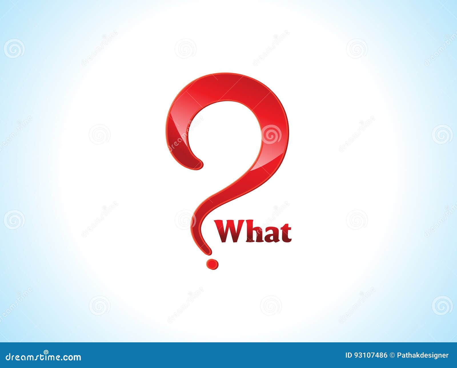 Abstract Artistic What Icon Stock Vector - Illustration of shiny ...