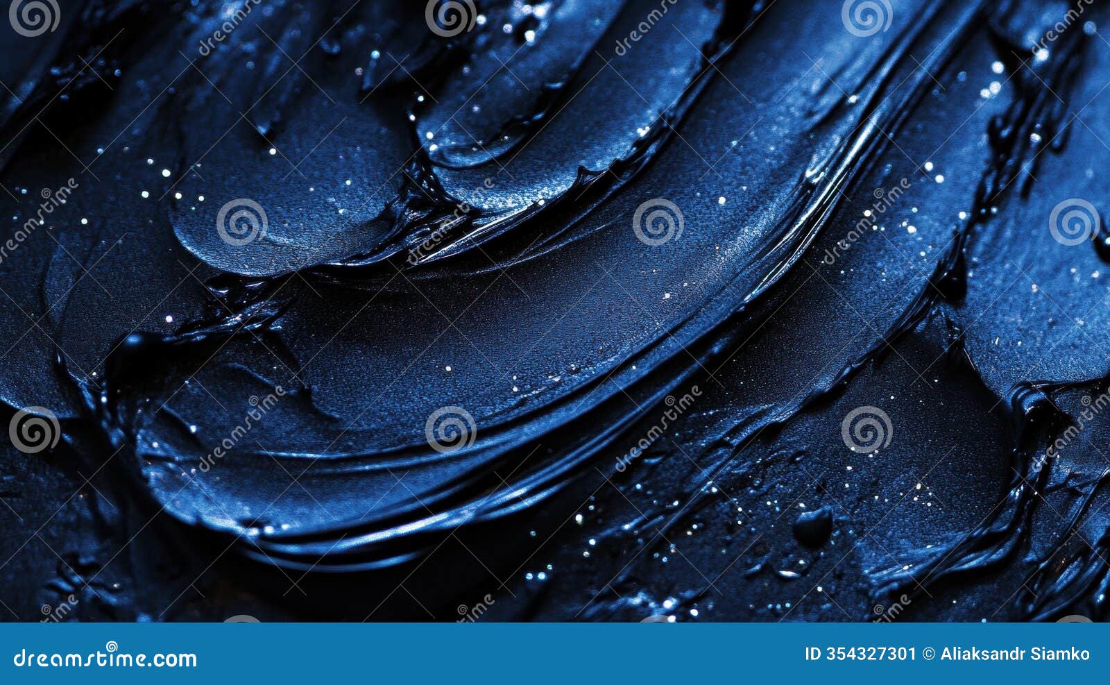 Abstract Artwork with Dark Blue Texture and Sparkling Details Stock ...