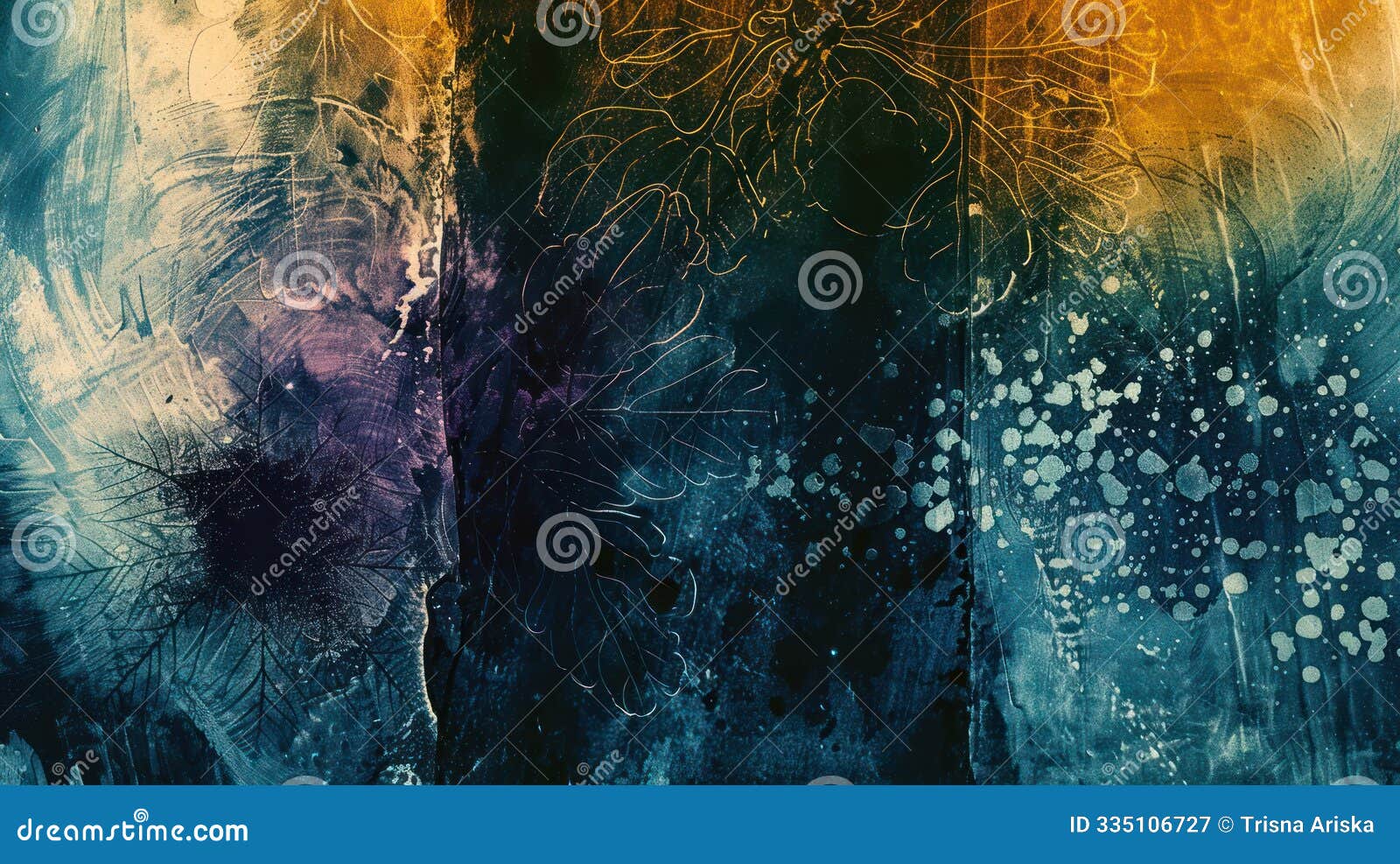 Abstract Artwork Featuring a Blend of Colors and Textures, Evoking ...