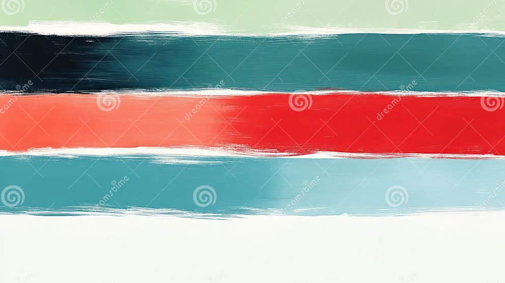 Abstract Artwork Featuring Horizontal Brush Strokes in Various Colors ...