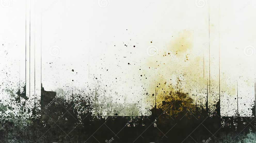 Abstract Artwork Featuring Splashes of Color and Texture, Evoking ...