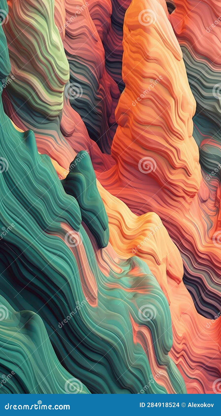 Abstract Artwork with Hidden Depths AI Generated Stock Illustration ...