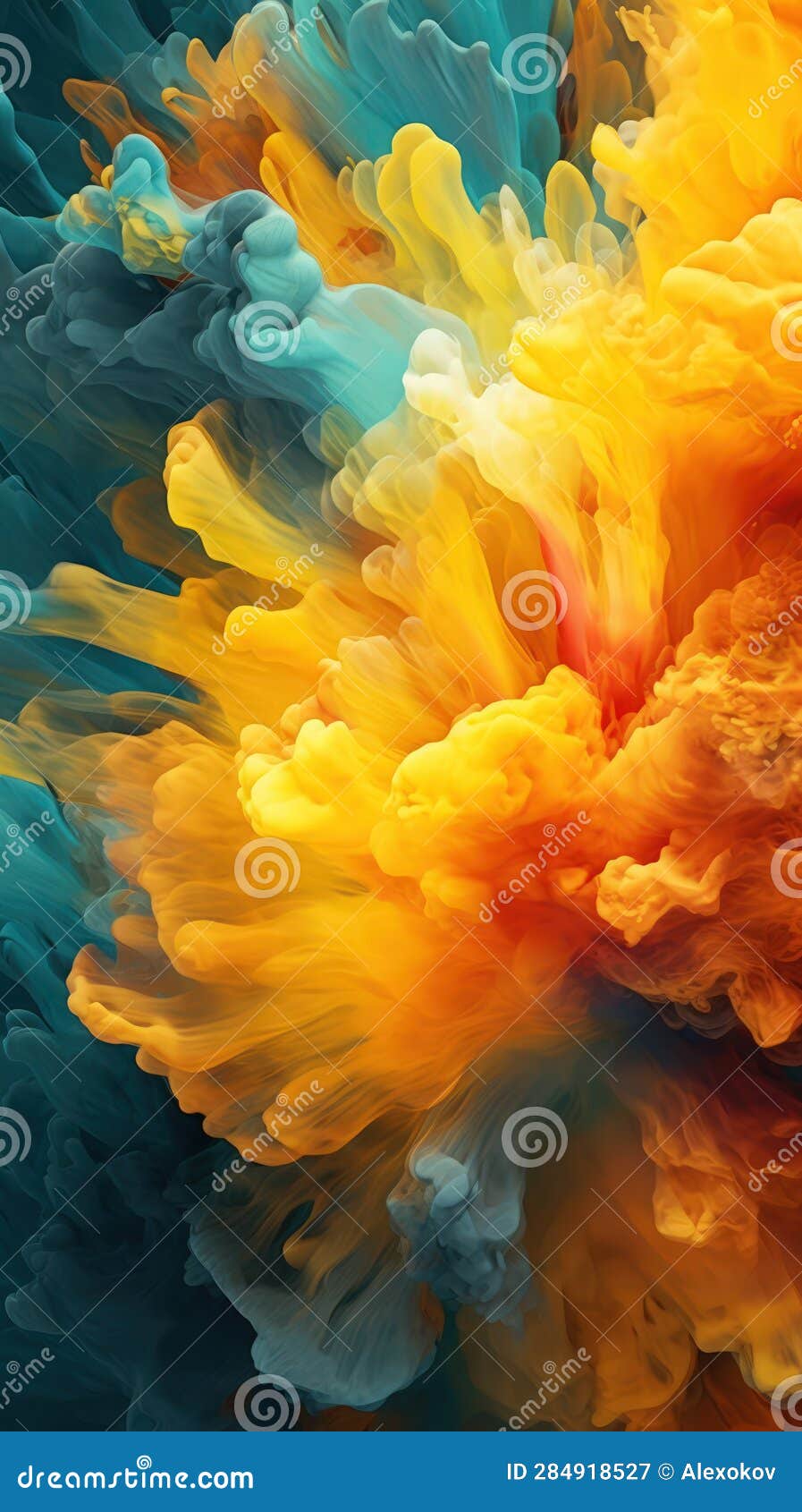 Abstract Artwork with Hidden Depths AI Generated Stock Illustration ...