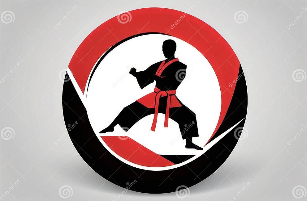 Abstract Artwork of a Karateka at 1-10-2025 Stock Illustration ...