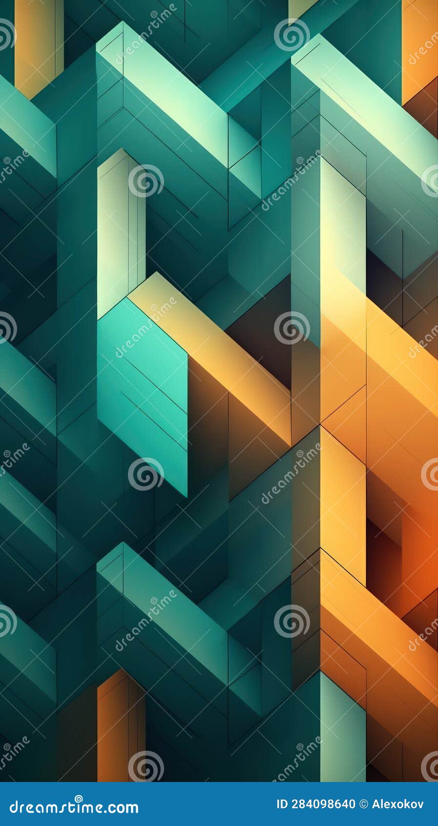 Abstract Artwork with Optical Illusions and Geometric Shapes AI ...