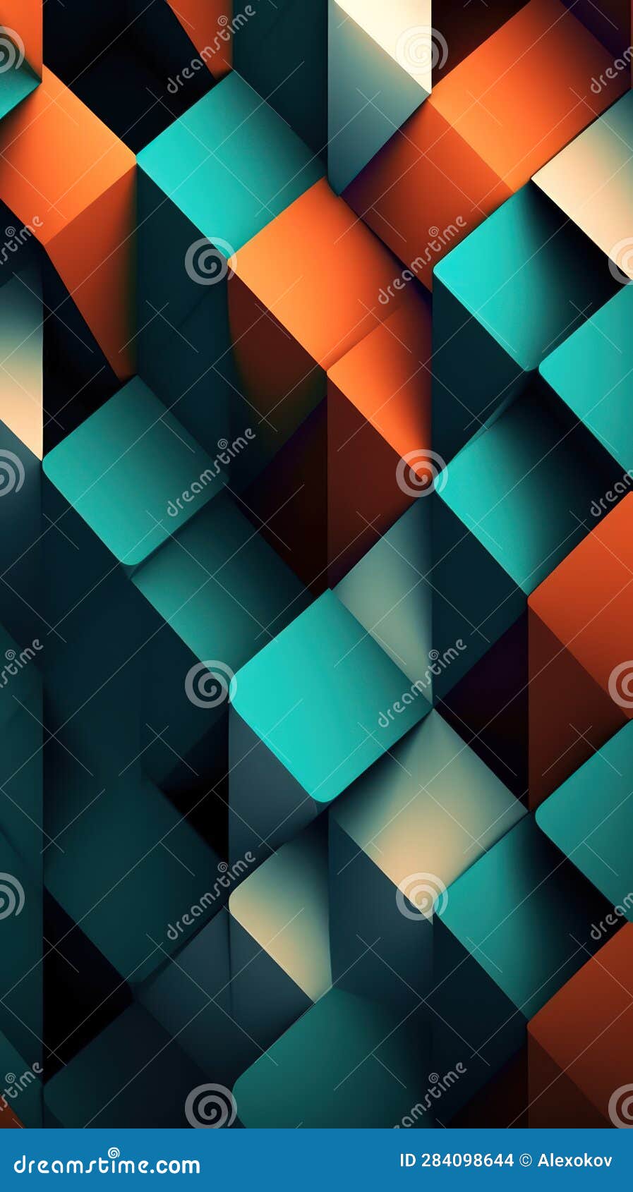 Abstract Artwork with Optical Illusions and Geometric Shapes AI ...