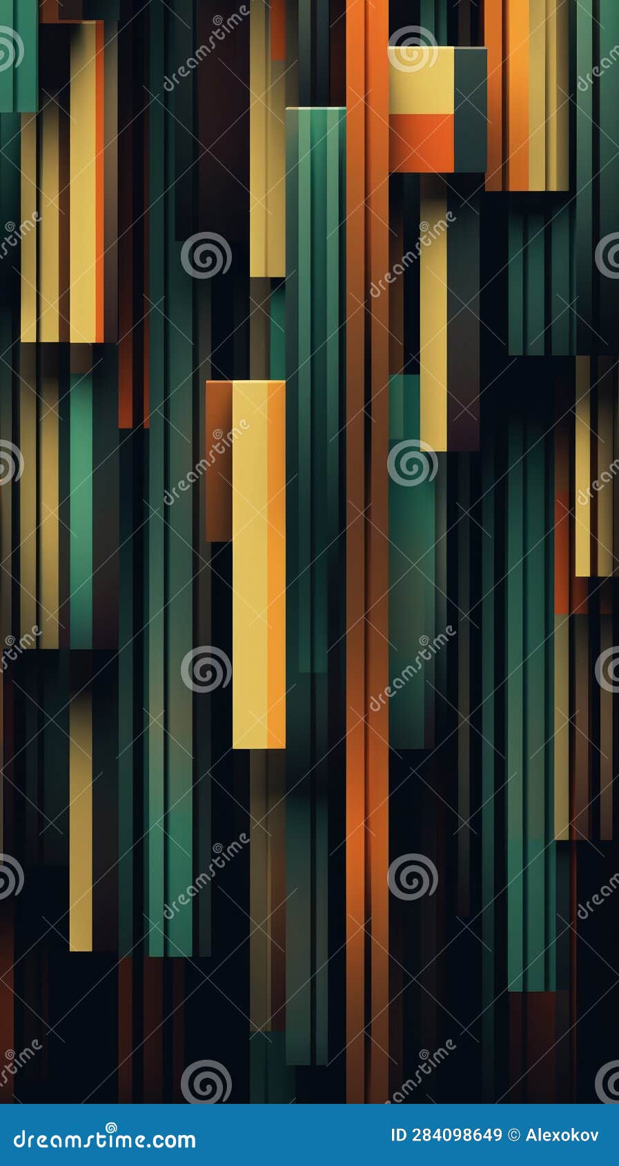 Abstract Artwork with Optical Illusions and Geometric Shapes AI ...