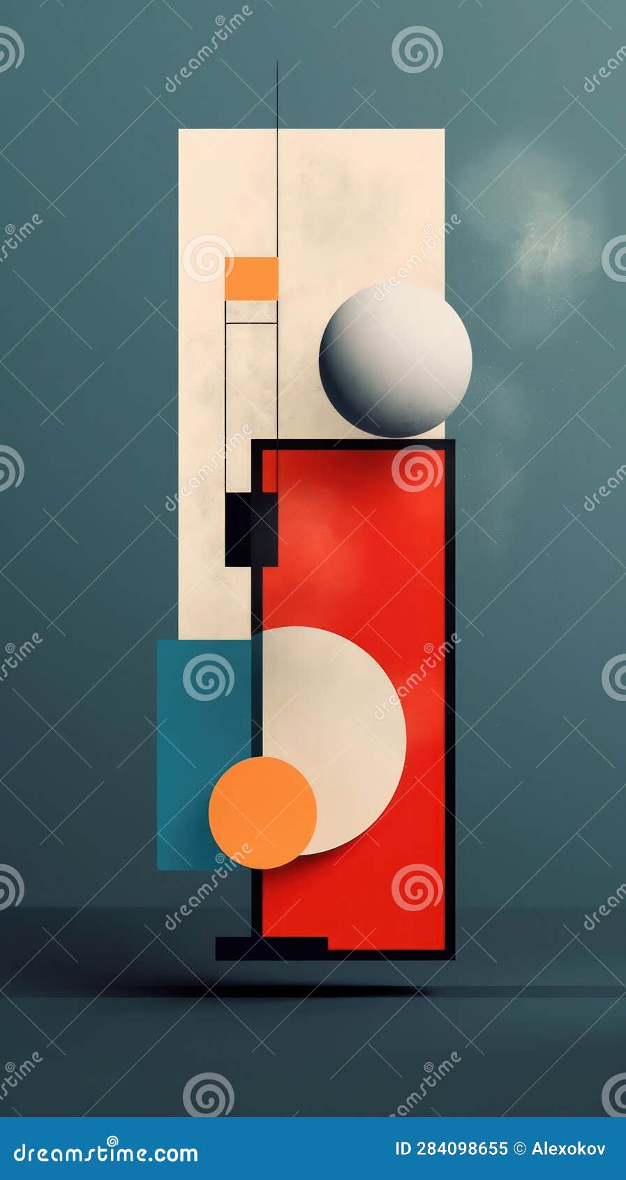 Abstract Artwork with Optical Illusions and Geometric Shapes AI ...