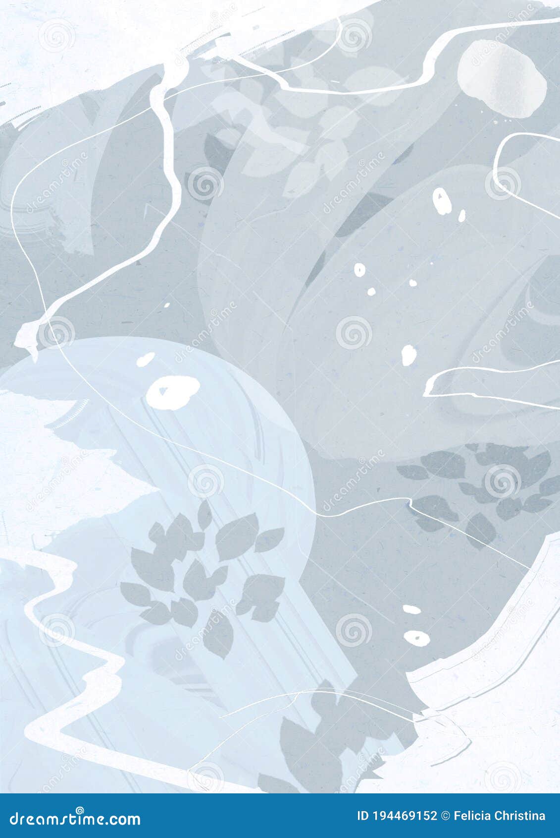 Abstract Artwork / Painting - Dusty Blue Color Stock Illustration ...