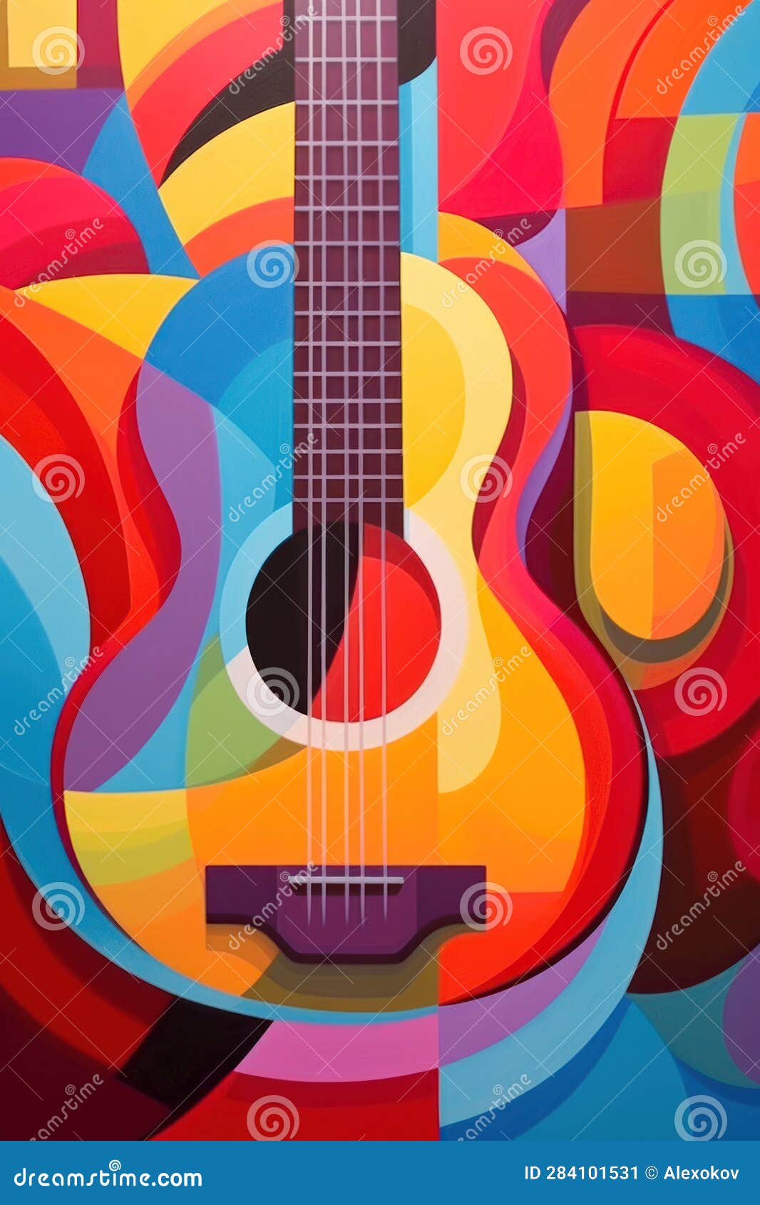 Abstract Artwork Representing Music Concept Stock Illustration ...