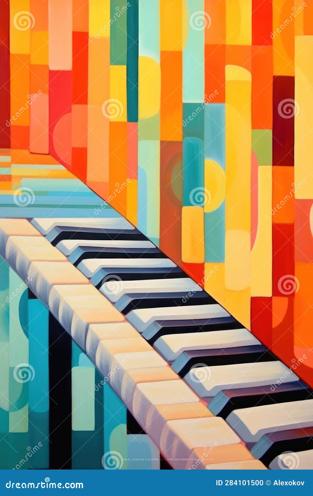 Abstract Artwork Representing Music Conceptually Stock Illustration ...