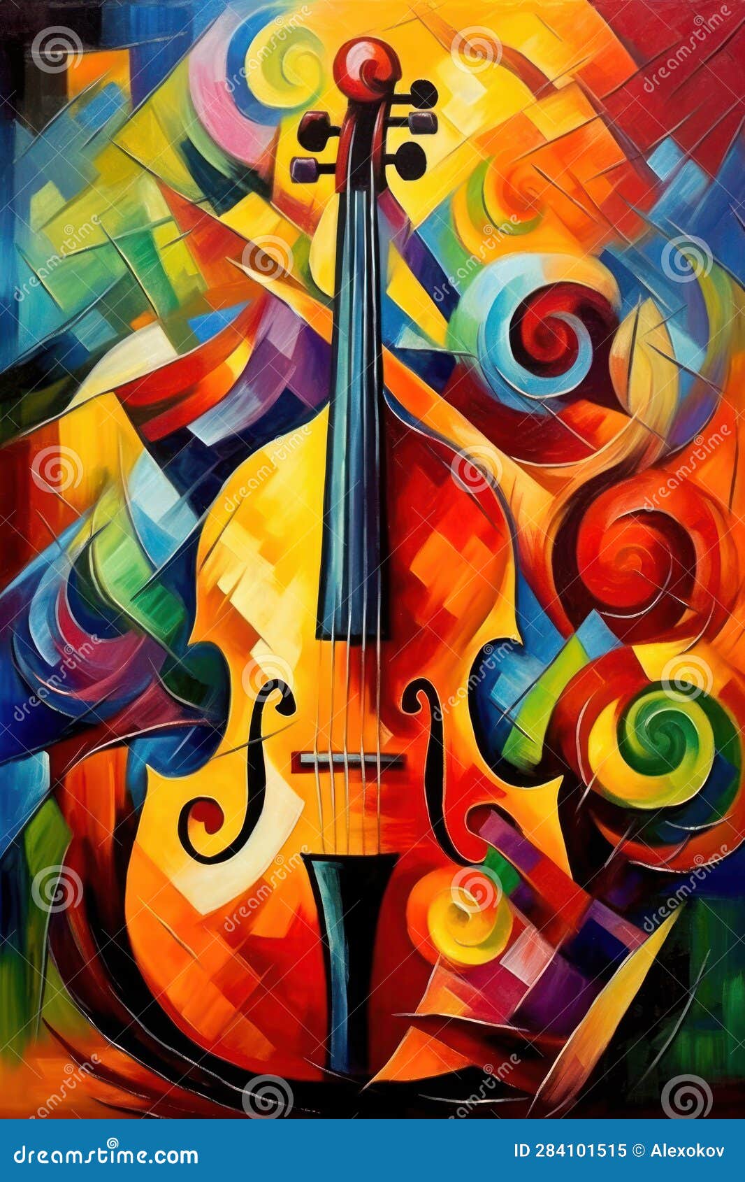 Abstract Artwork Representing Music Conceptually Stock Illustration ...