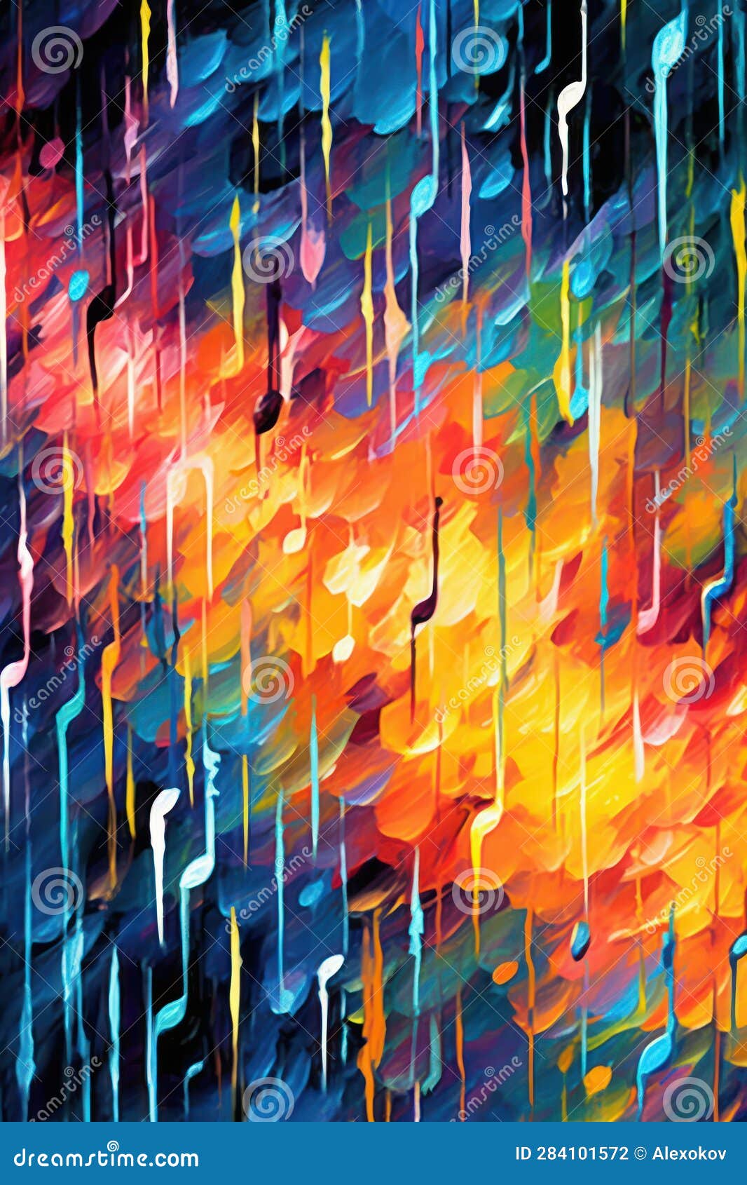 Abstract Artwork Representing Music Conceptually Stock Illustration ...