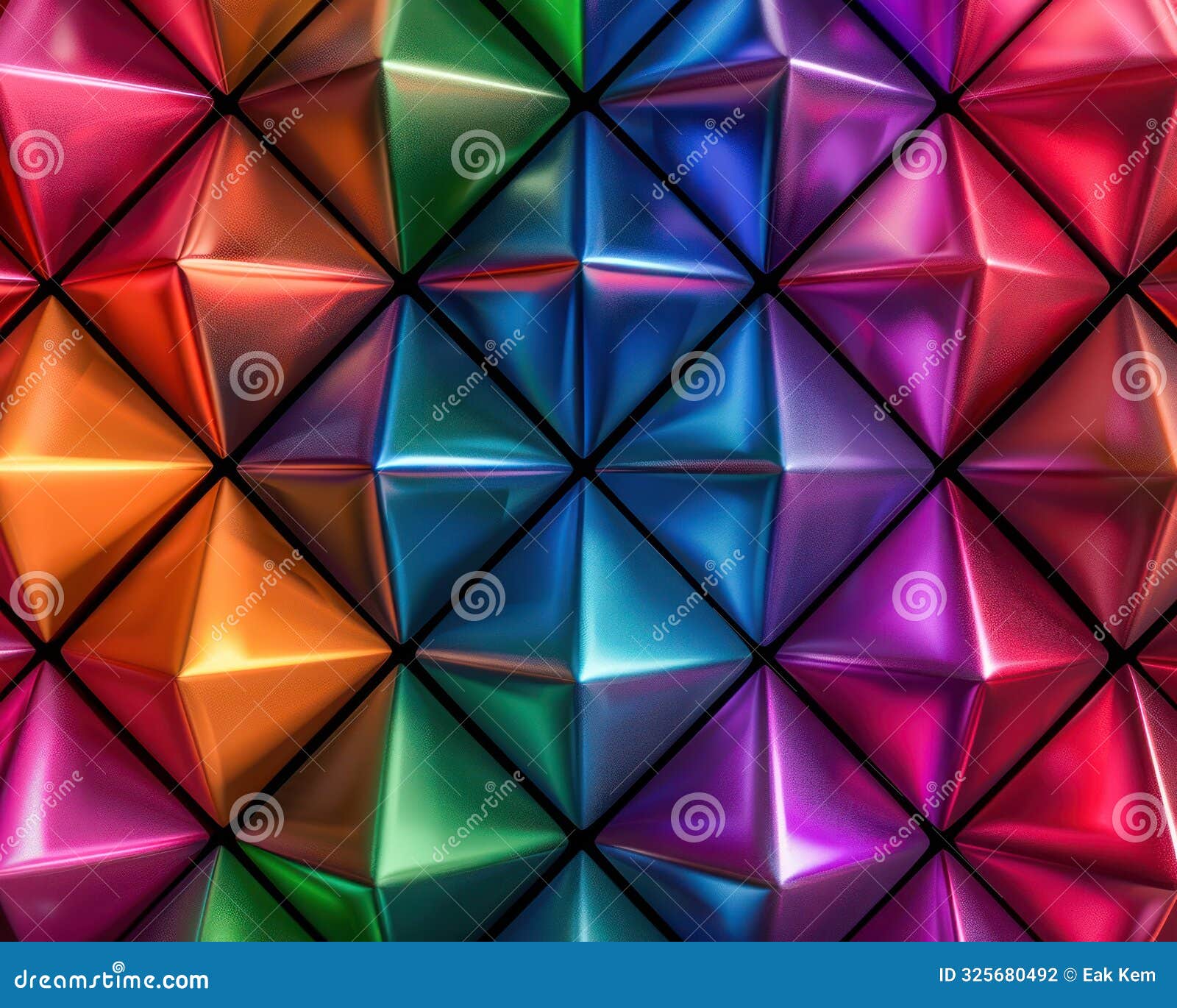 Abstract Geometric Shapes Reflecting Collaboration and Unity a Visual ...