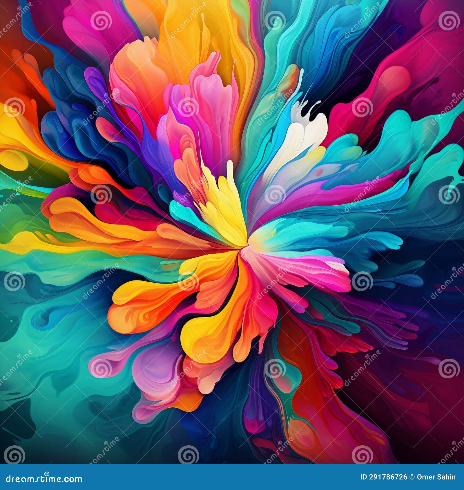 Abstract Artwork Showcasing the Concept of Chroma Infusion Stock Photo ...