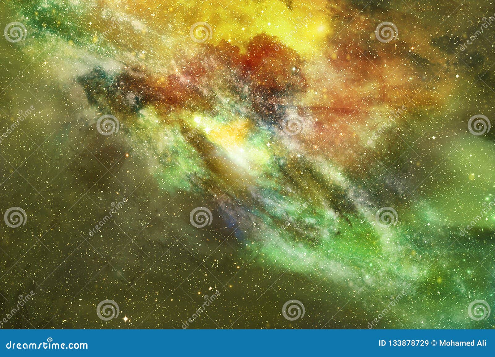 Abstract Artwork of a Starry Deep Outer Space Background Stock Image ...