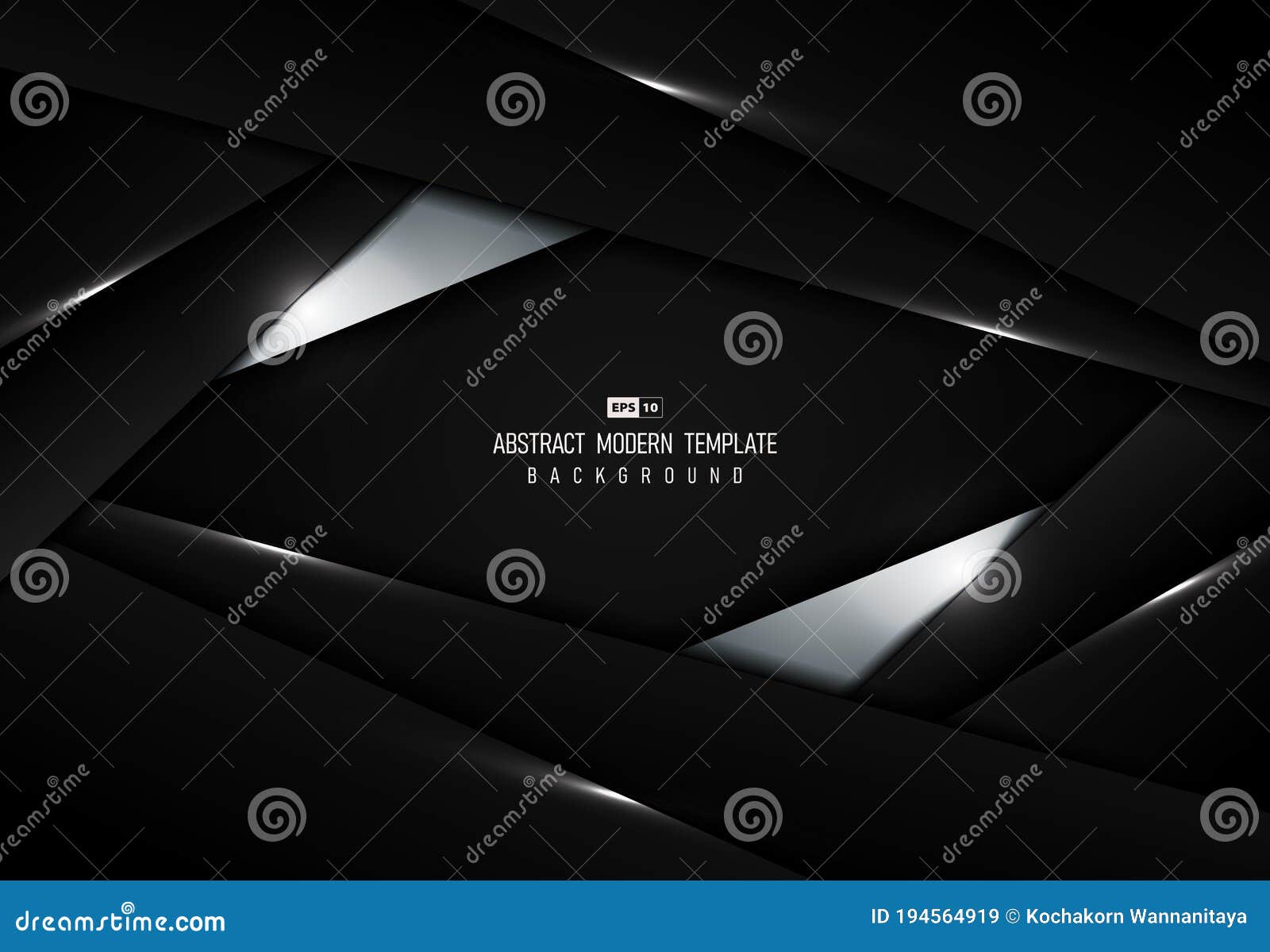 Abstract Artwork of White and Black Tech Template Design with Light ...