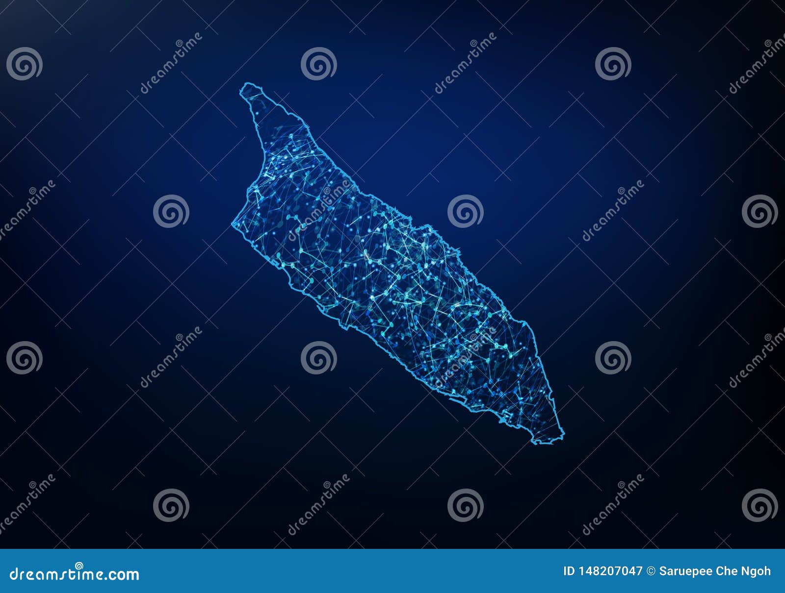 Abstract of Aruba Map Network, Internet and Global Connection Concept ...