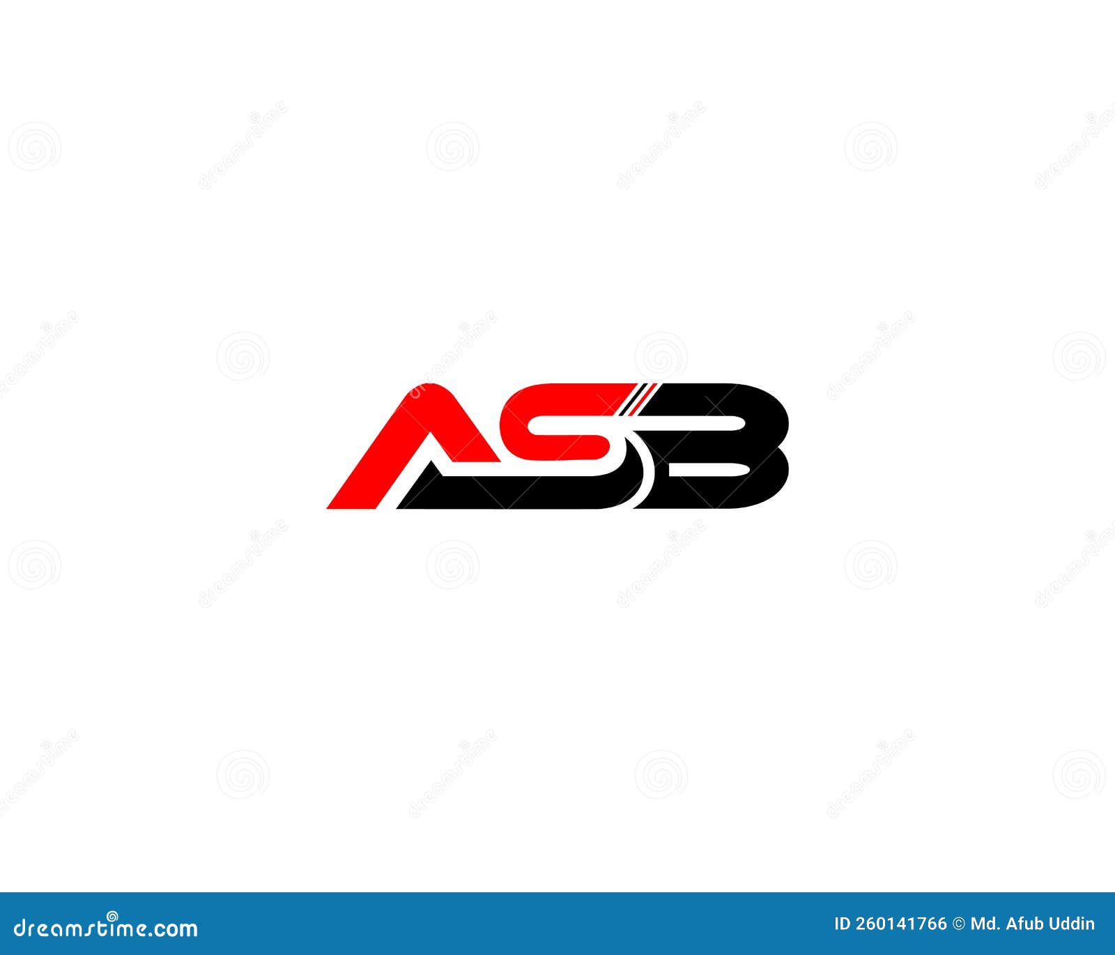 Abstract ASB Letter Logo Design Stock Vector - Illustration of branding ...