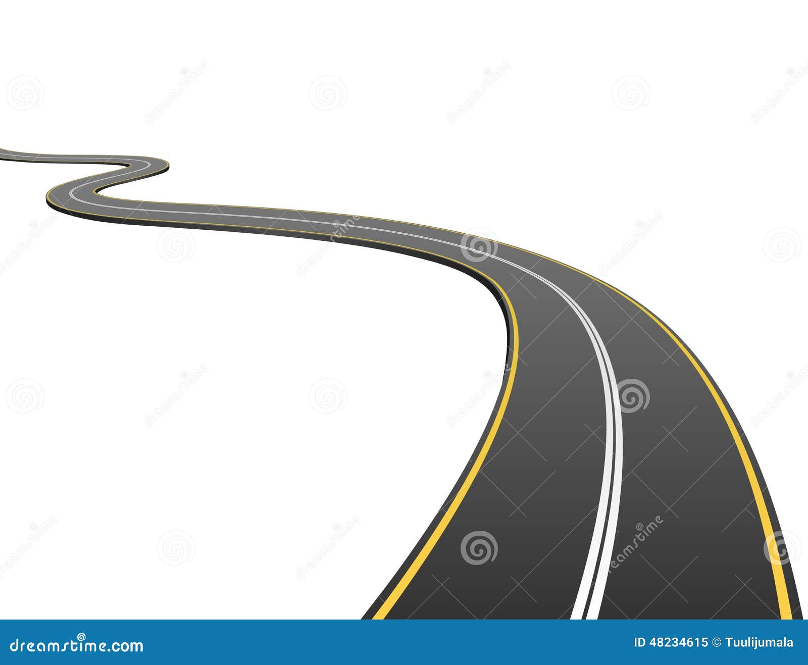 Abstract asphalt road stock vector. Illustration of roadside - 48234615
