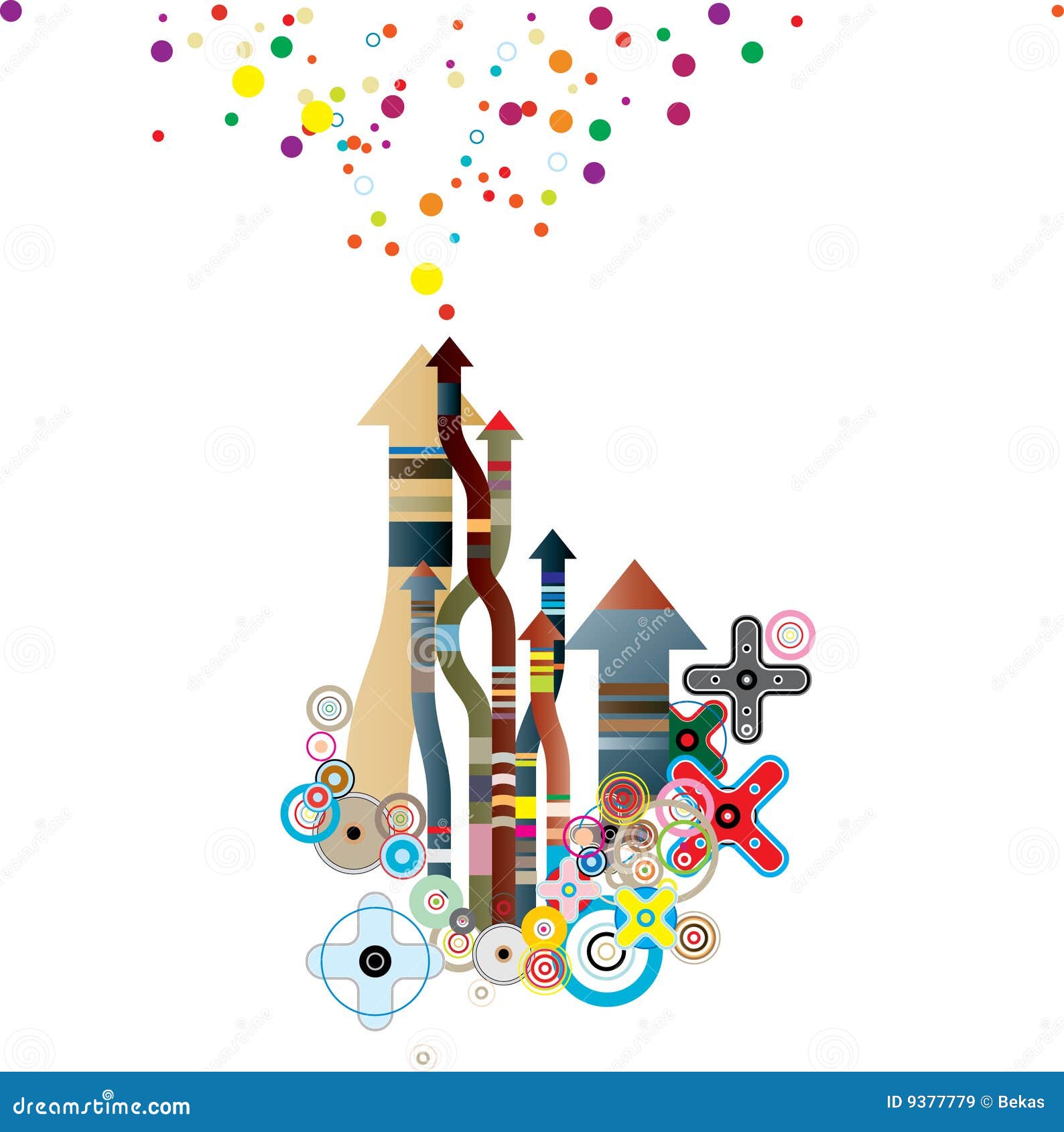 Abstract aspiration stock vector. Illustration of print - 9377779