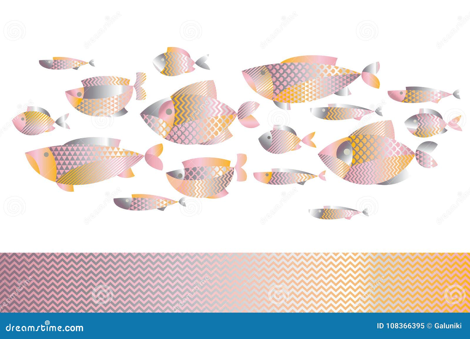 Set Of Assorted Gold Ribbons Isolated On White Background. Royalty-Free ...