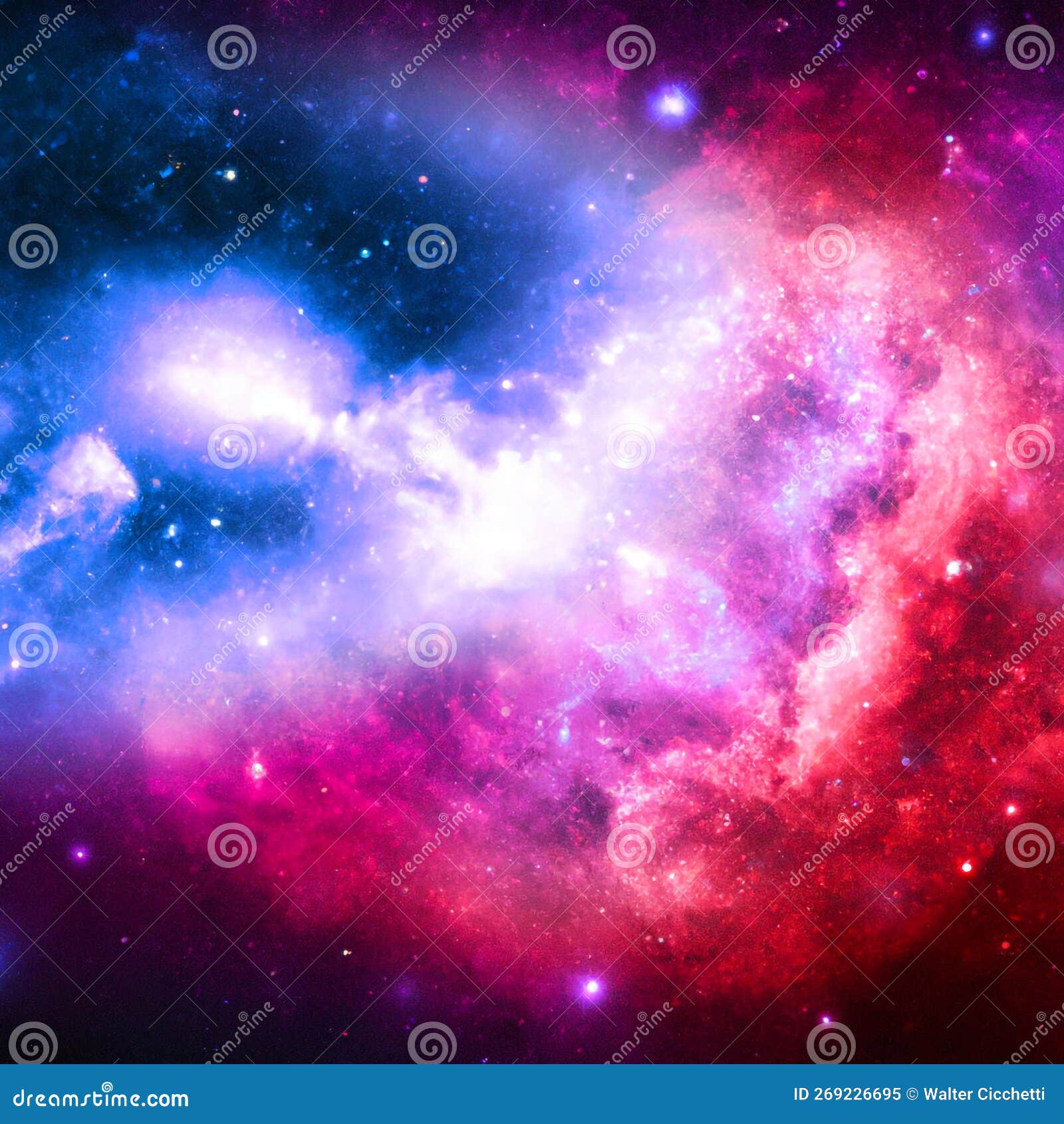 Abstract Astral Cosmic, Nebula Galaxy Background – Digital Illustration ...