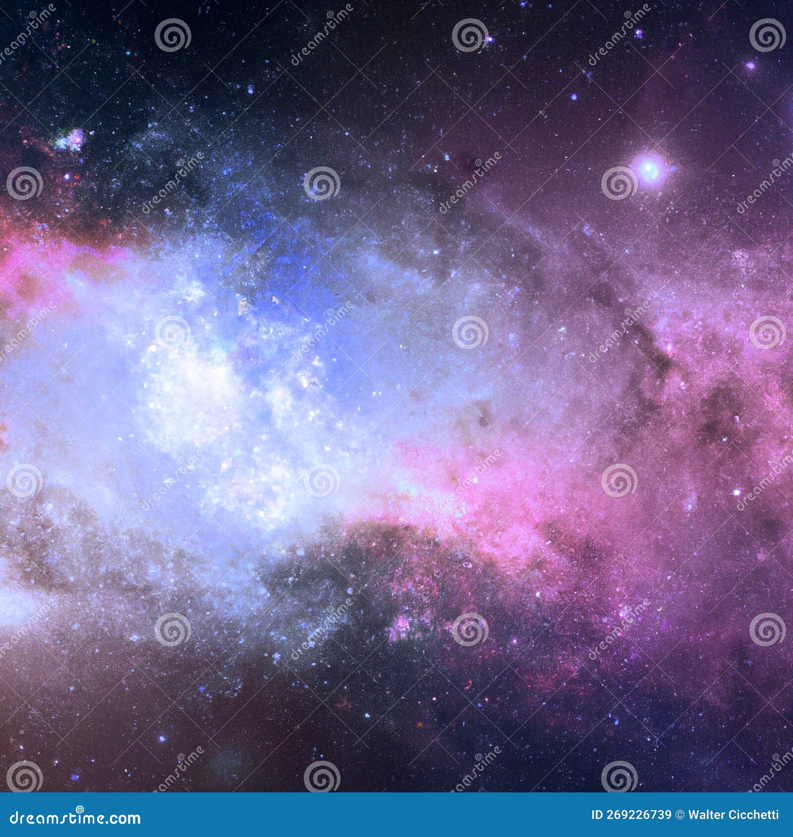 Abstract Astral Cosmic, Nebula Galaxy Background – Digital Illustration ...