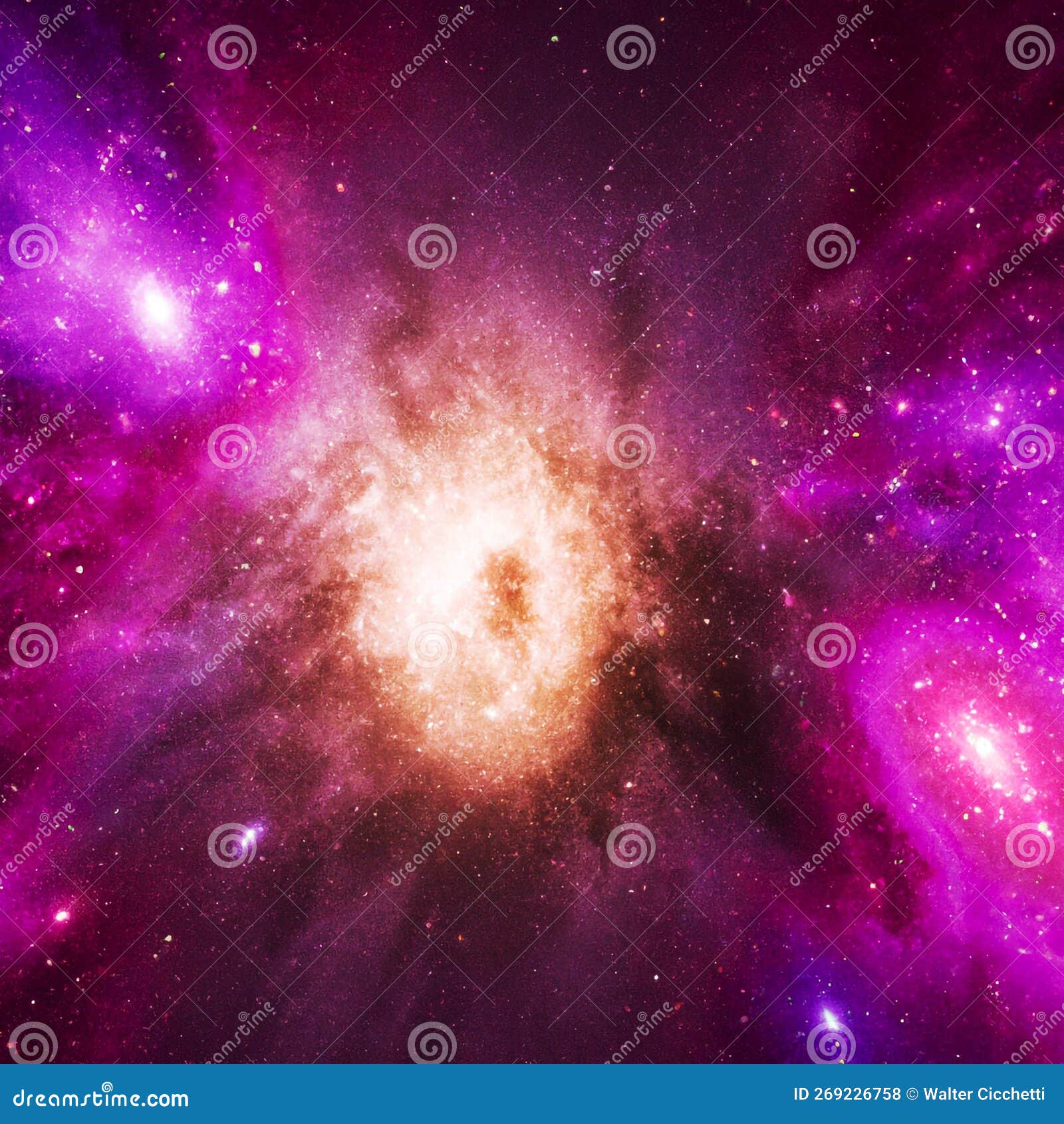 Abstract Astral Cosmic, Nebula Galaxy Background – Digital Illustration ...