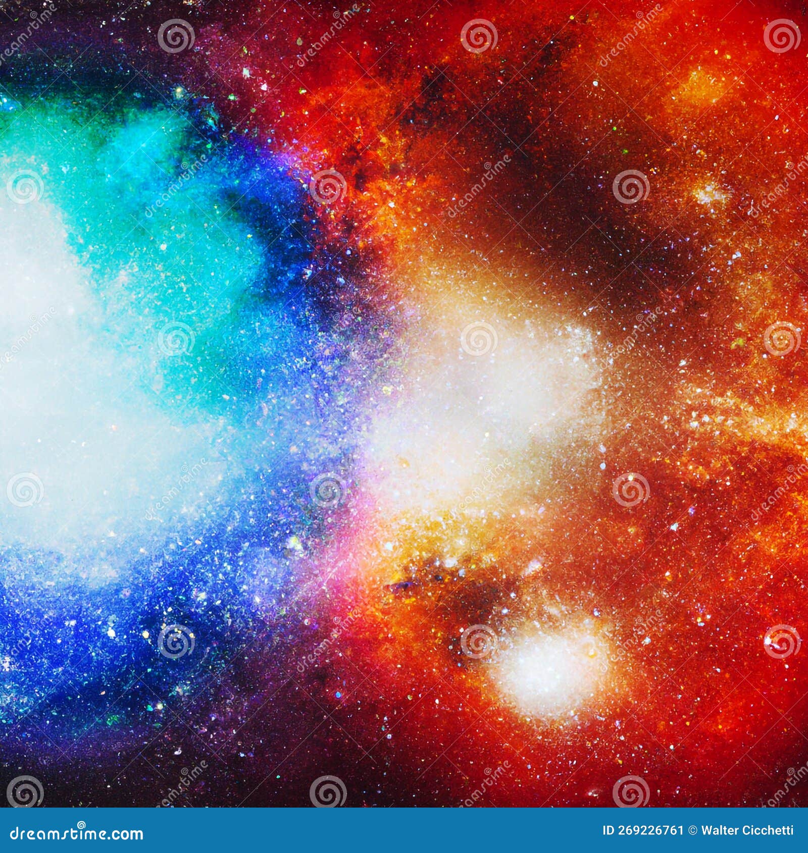 Abstract Astral Cosmic, Nebula Galaxy Background – Digital Illustration ...