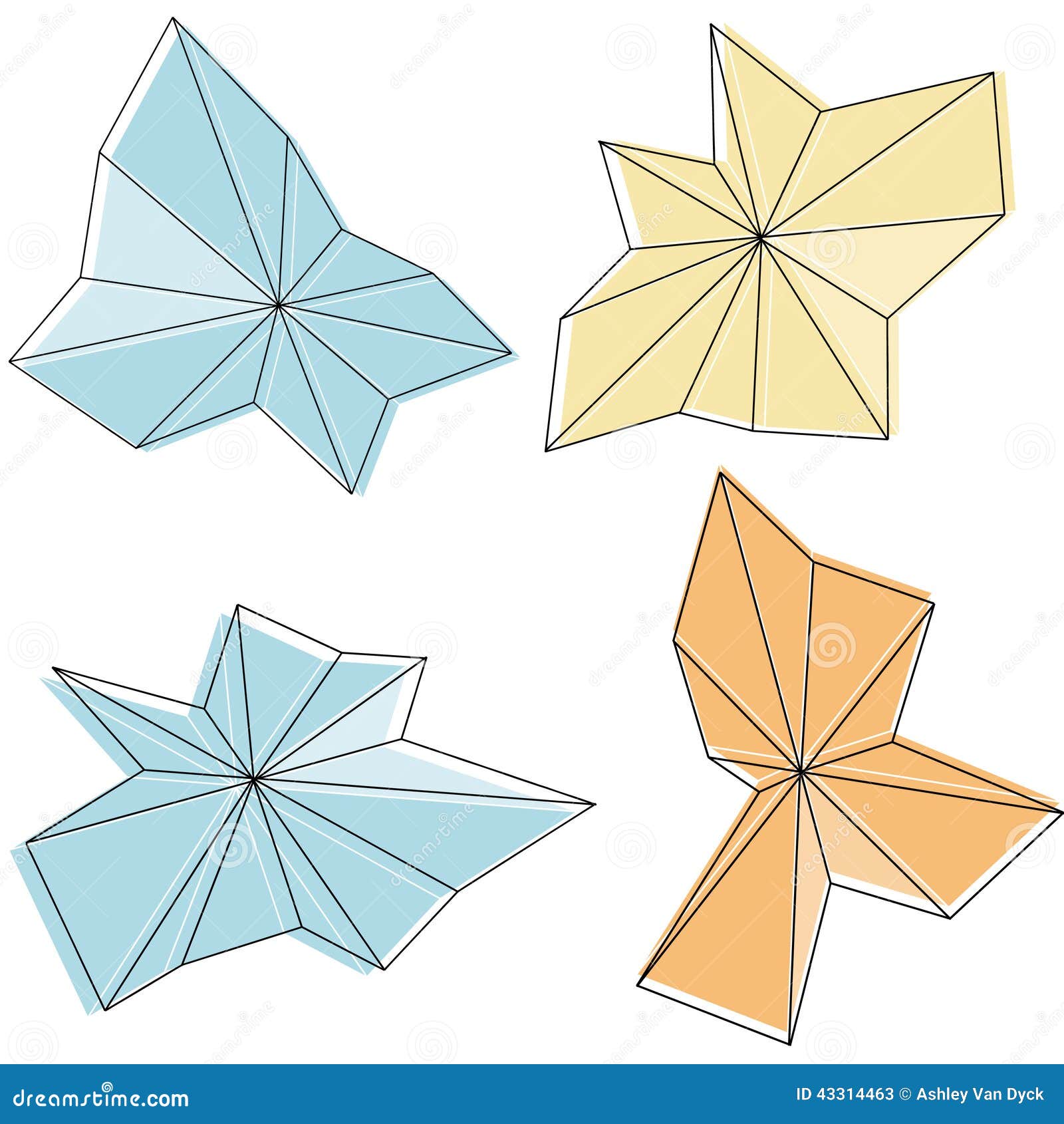 Abstract Asymmetrical Design Elements Stock Vector - Illustration of ...