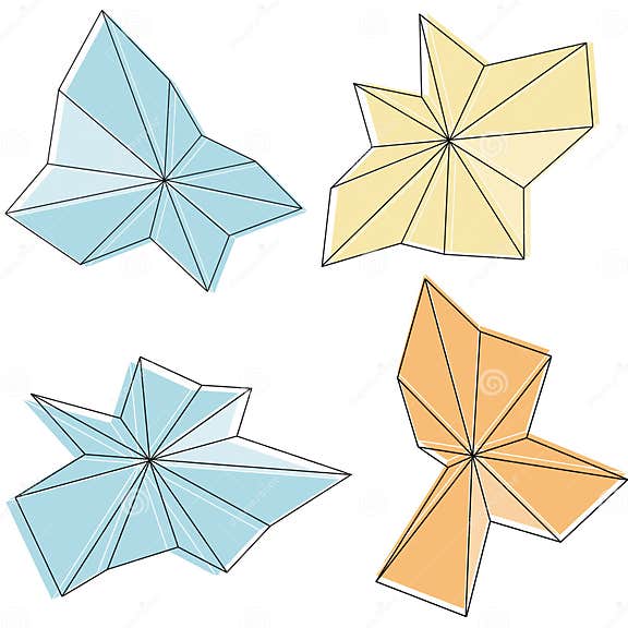 Abstract Asymmetrical Design Elements Stock Vector - Illustration of ...