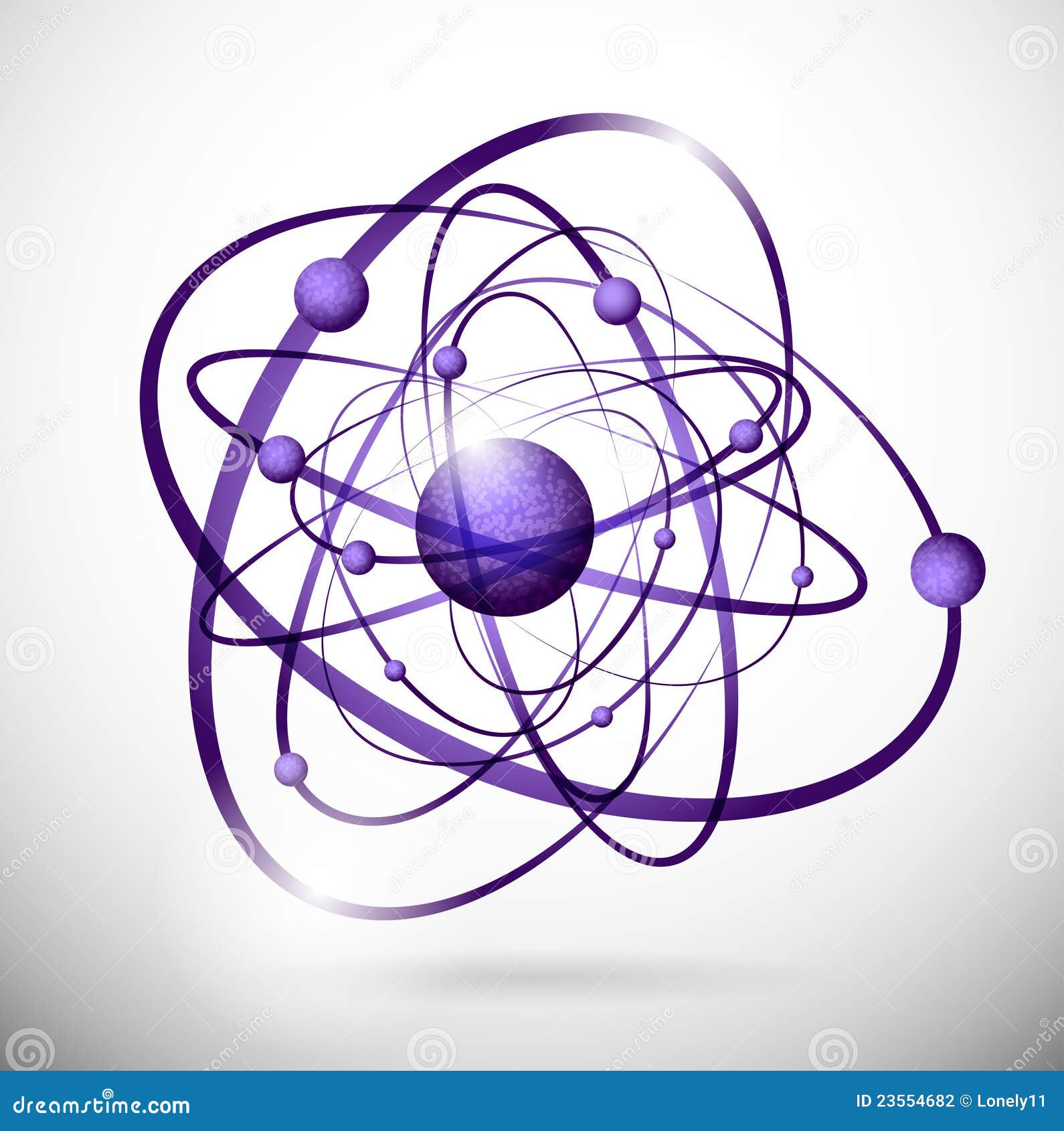 Abstract atom stock vector. Illustration of orbiting - 23554682
