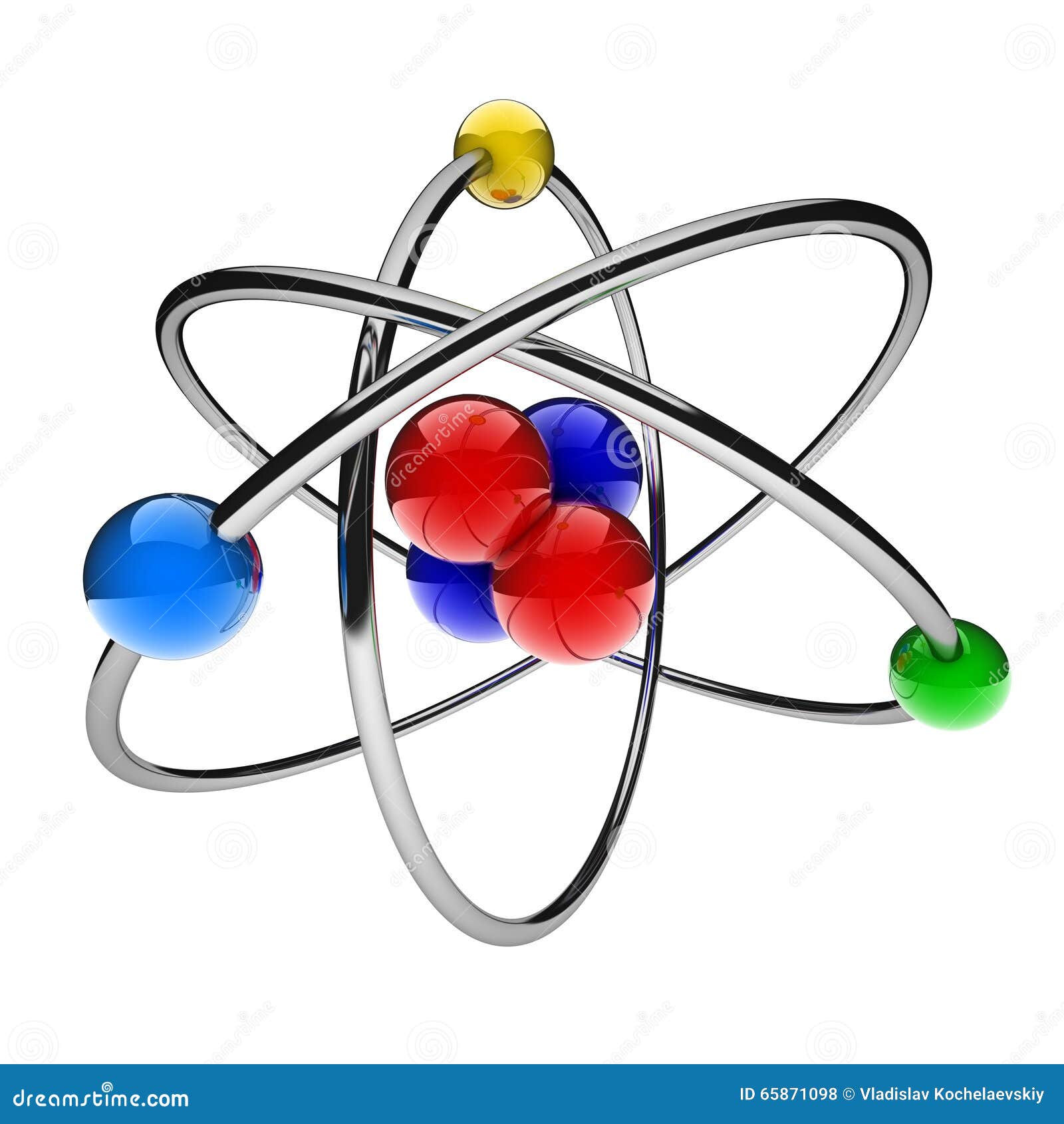 Abstract atom cgi stock illustration. Illustration of physics - 65871098