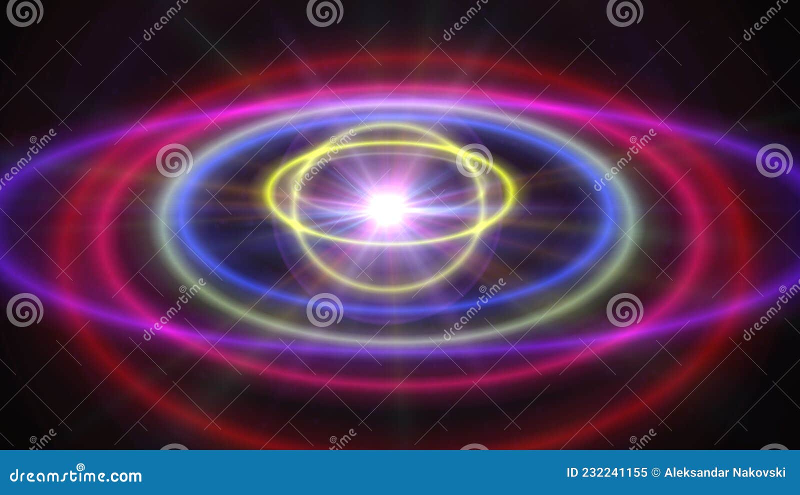 Atom With Rings Stock Photo | CartoonDealer.com #14471304