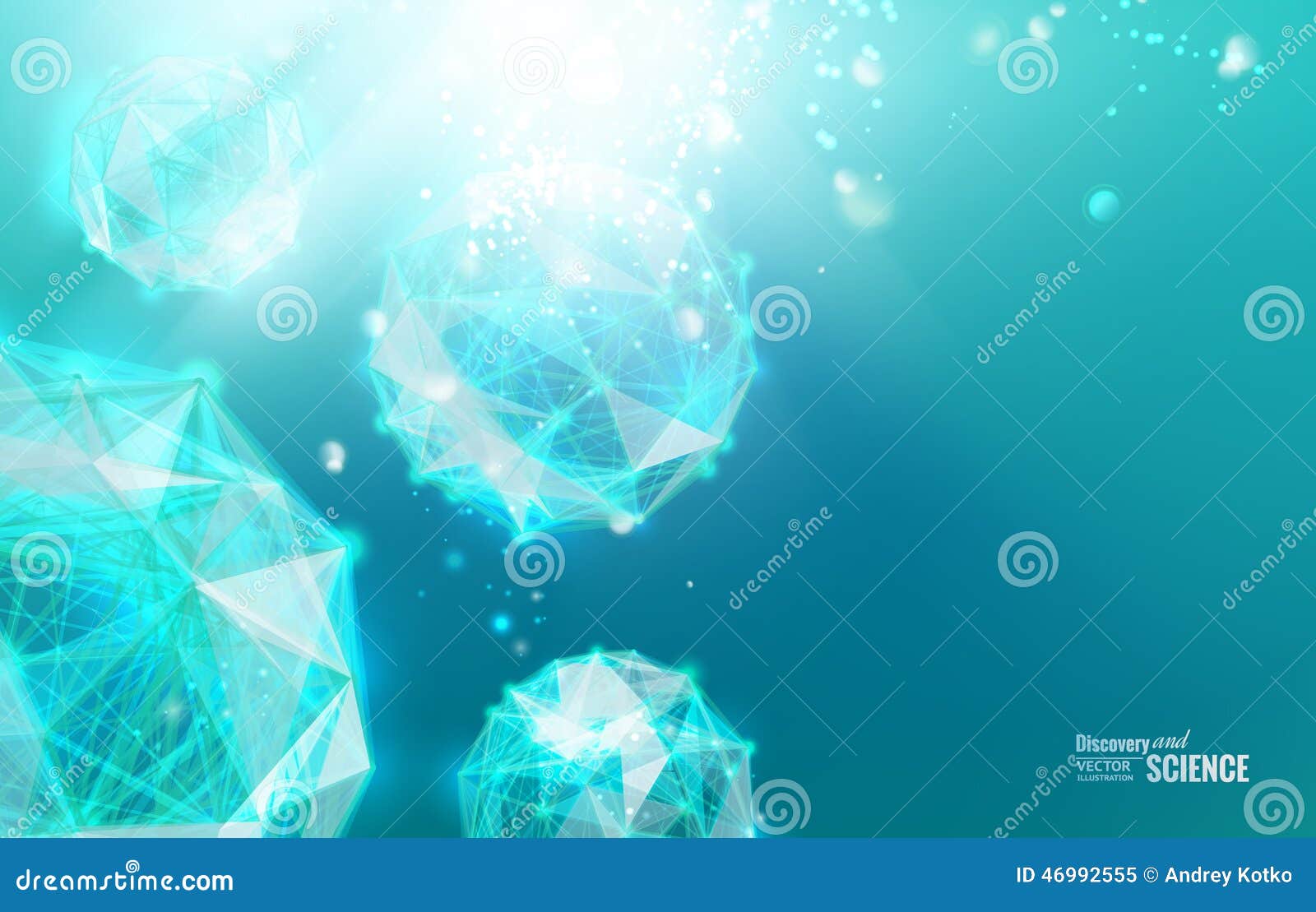 Abstract Atom Science Background Vector Illustration | CartoonDealer ...
