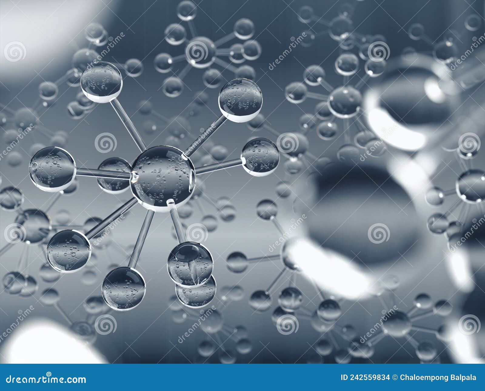 Abstract Atom or Molecule Structure Design, Atom or Molecule Made of ...