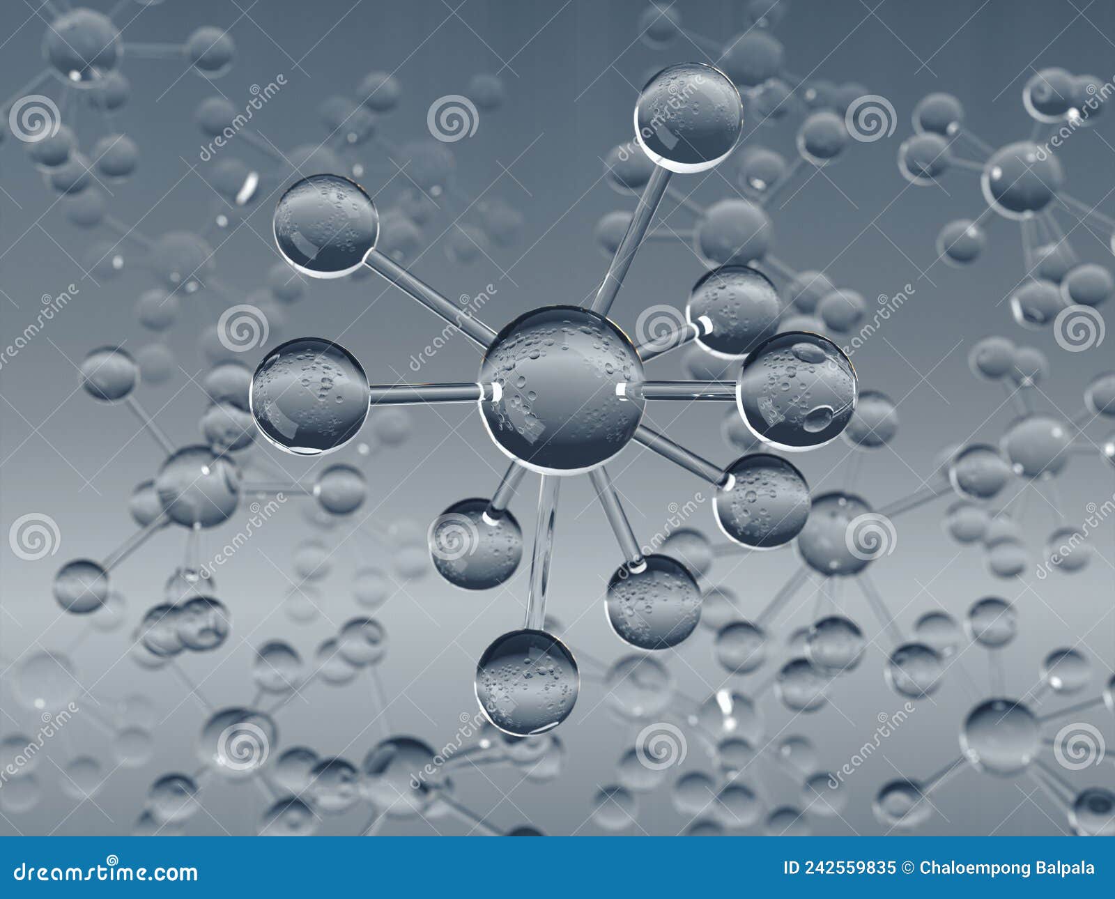 Abstract Atom or Molecule Structure Design, Atom or Molecule Made of ...