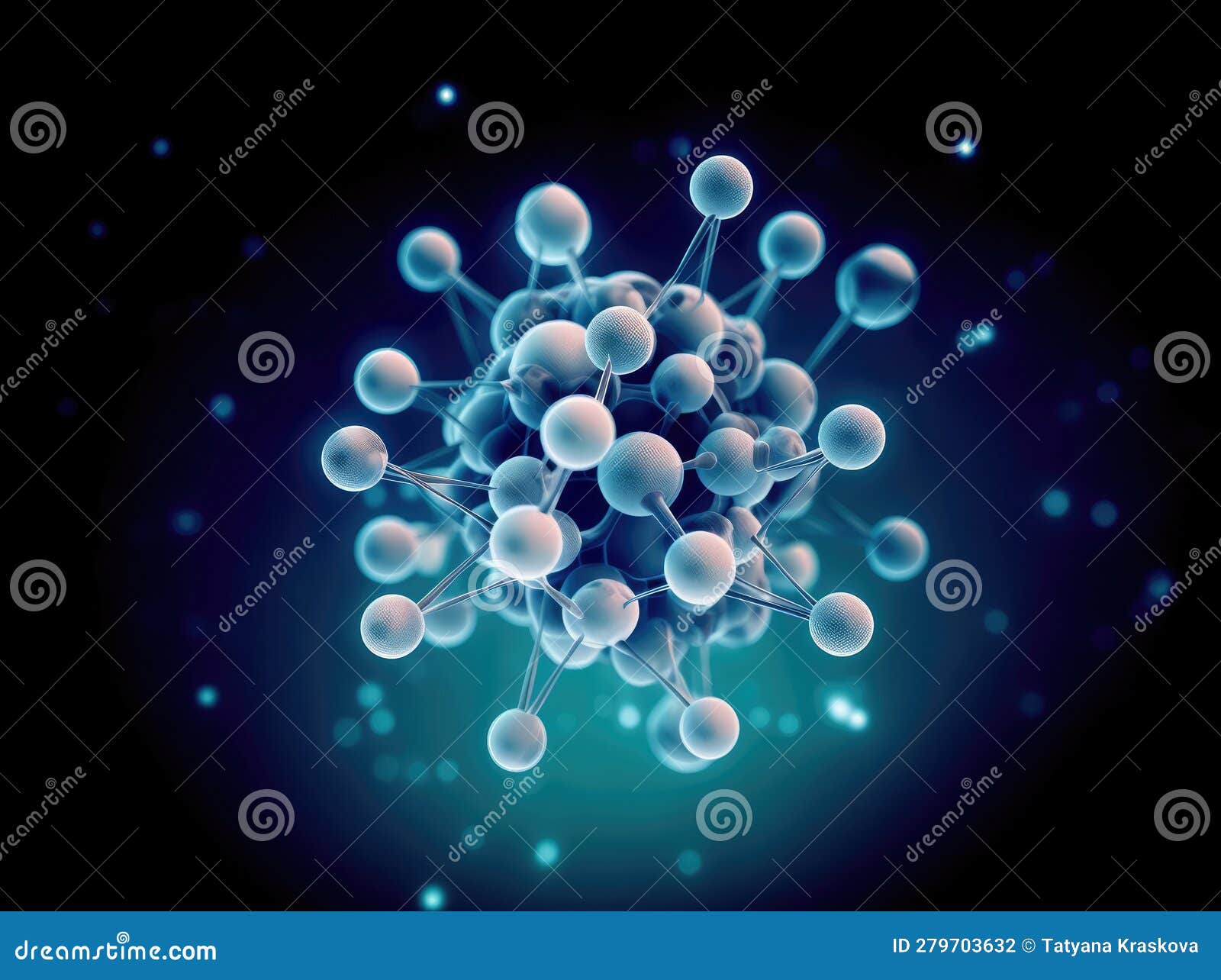 Abstract atom structure stock illustration. Illustration of abstract ...
