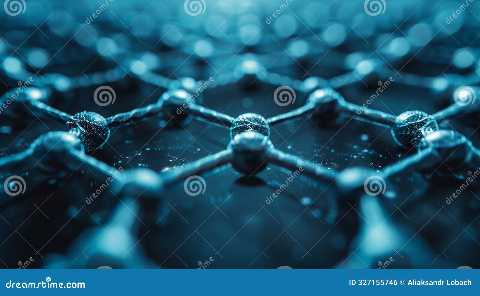 Abstract Atomic Lattice, Molecular Grid of Graphene, Graphene Atomic ...